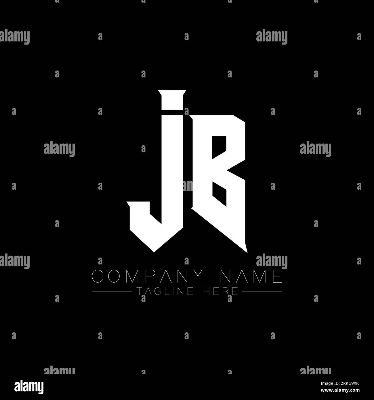 JB Letter Logo Design. Initial letters JB gaming's logo icon for technology companies. Tech ...