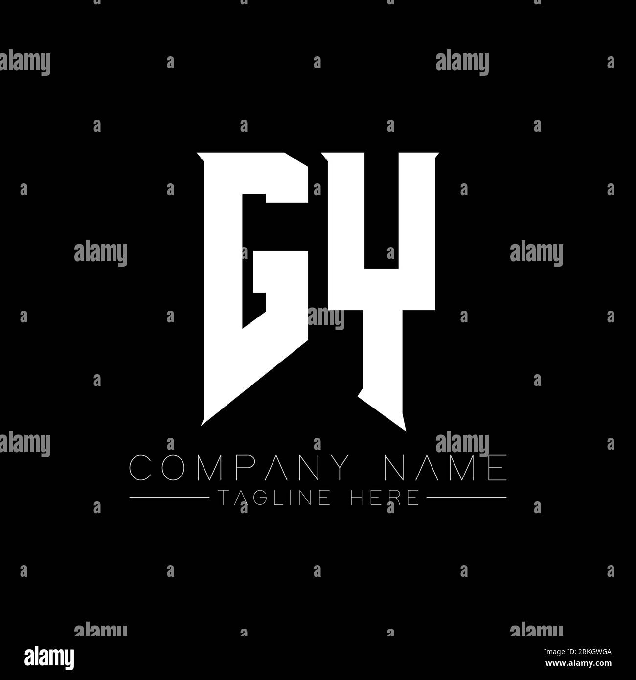 GY Letter Logo Design. Initial letters GY gaming's logo icon for ...