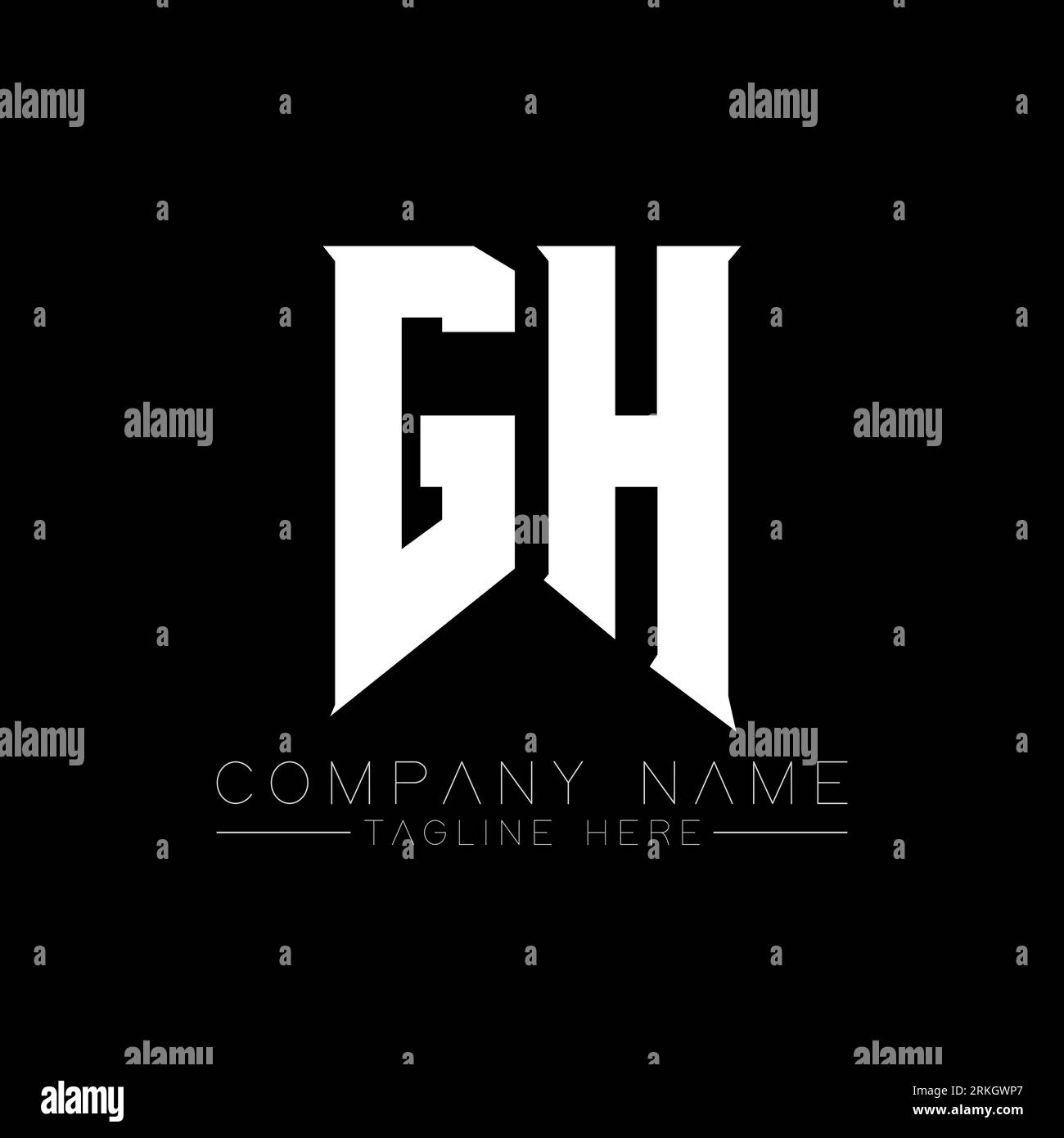 Gh gaming letters Stock Vector Images - Alamy