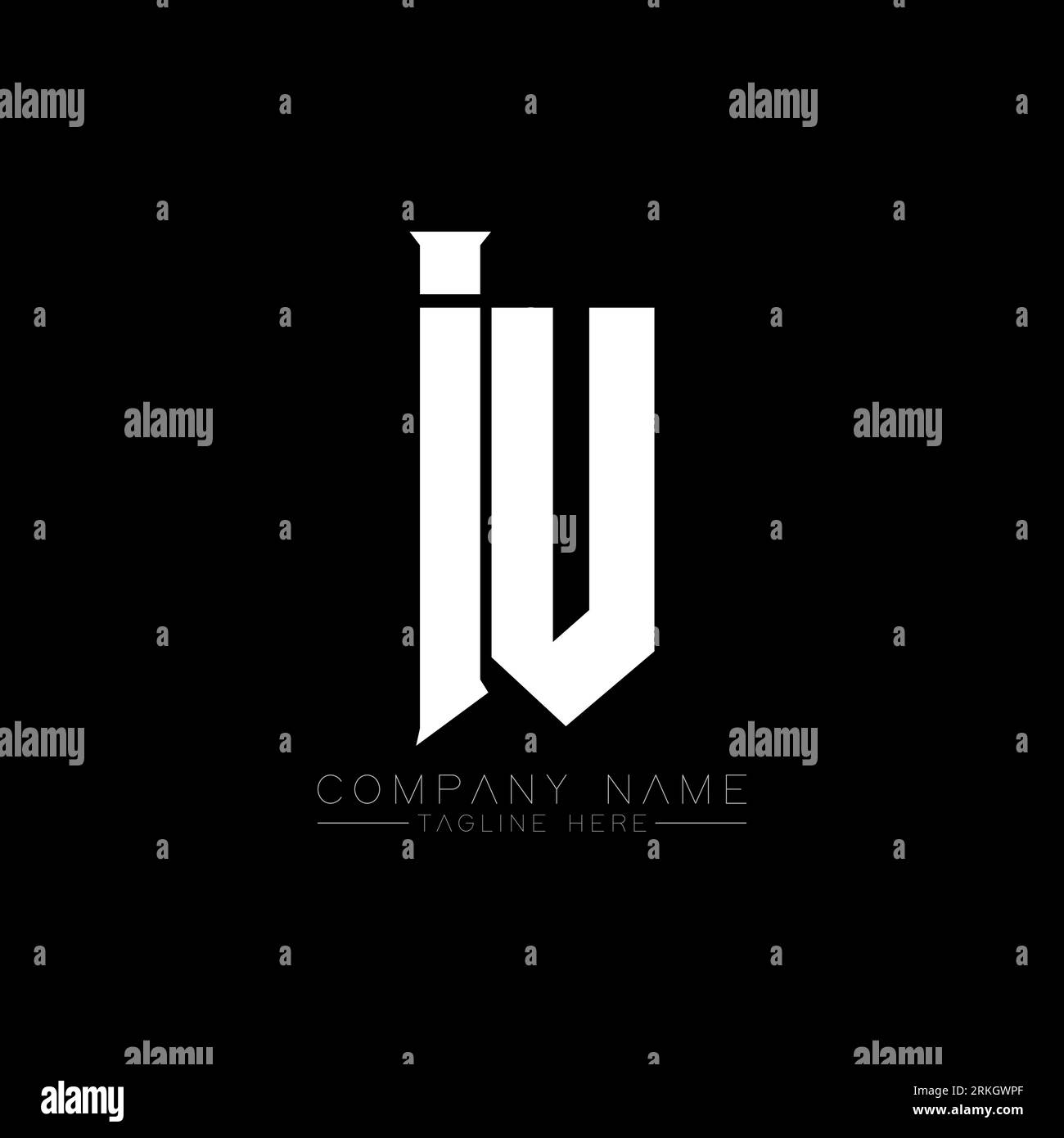 IU Letter Logo Design. Initial letters IU gaming's logo icon for ...