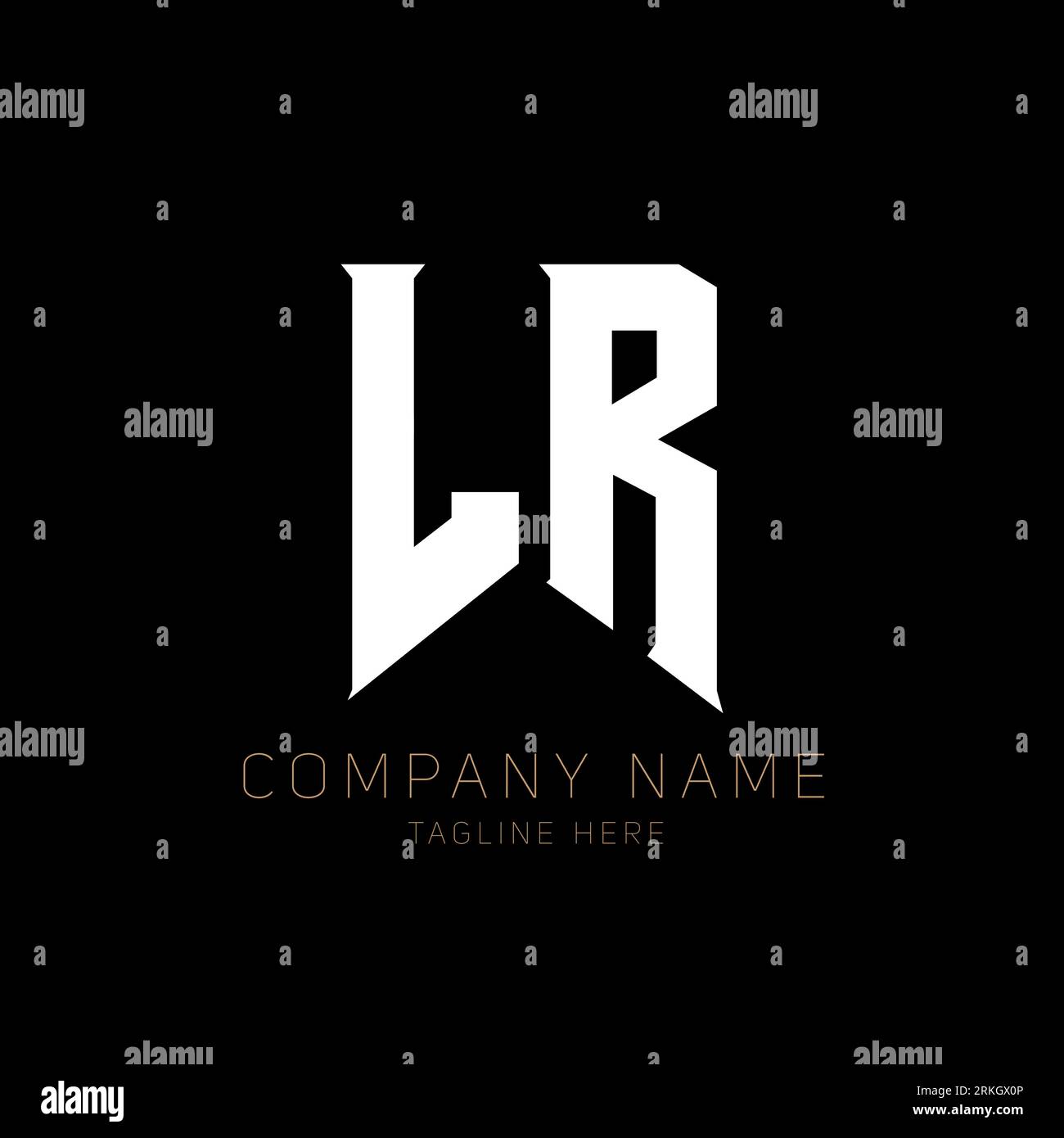 LR Letter Logo Design. Initial letters LR gaming's logo icon for ...