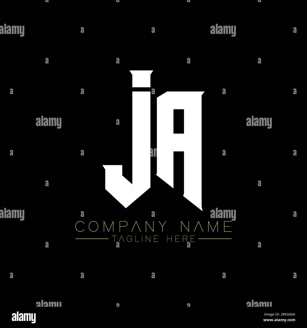 JA Letter Logo Design. Initial letters JA gaming's logo icon for ...