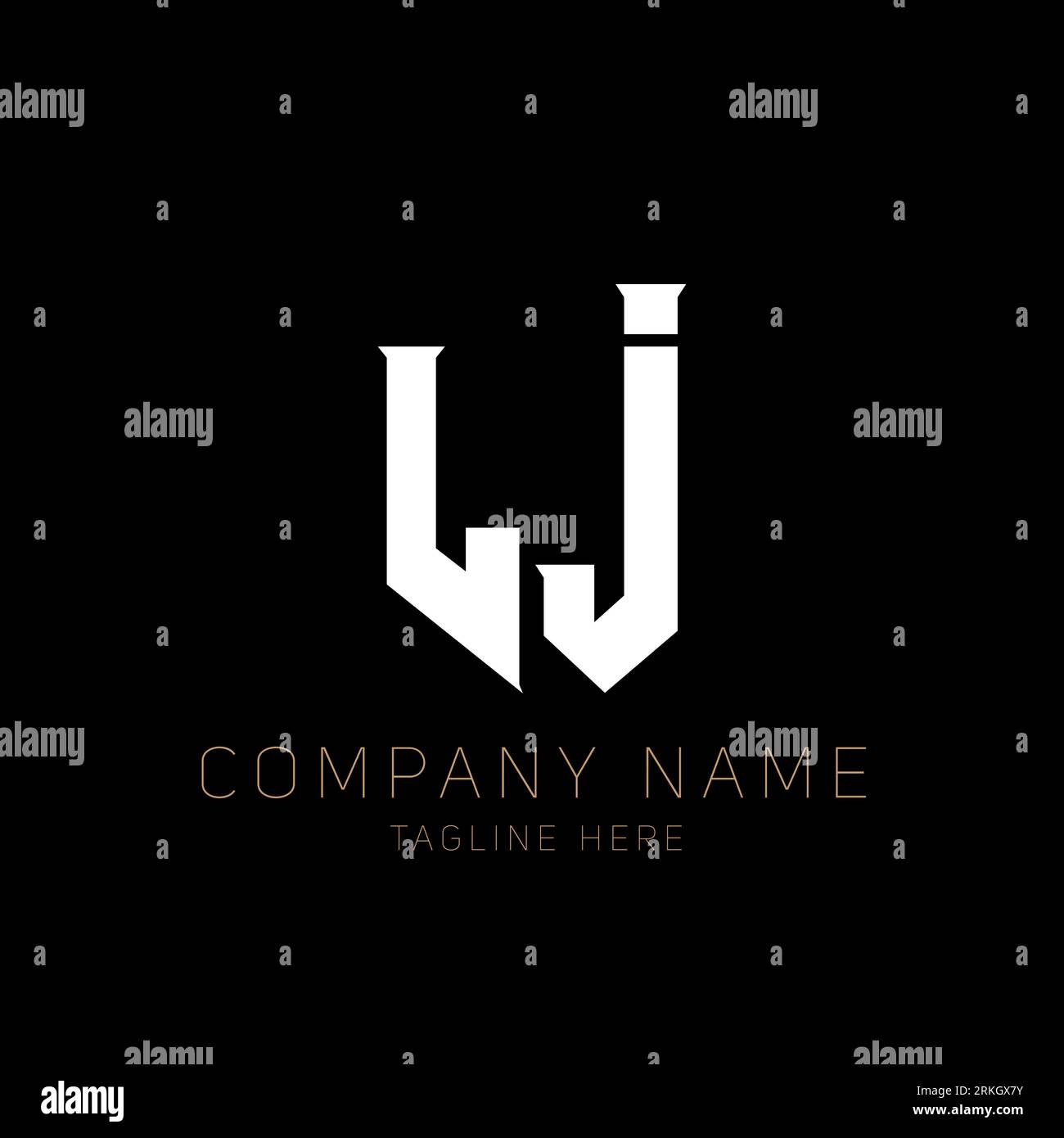 LJ Letter Logo Design. Initial letters LJ gaming's logo icon for ...