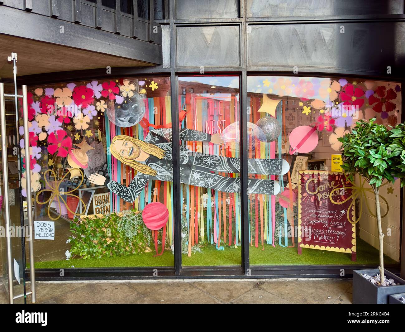 A vibrant illustration featuring Ryder, a British singer, during the ...