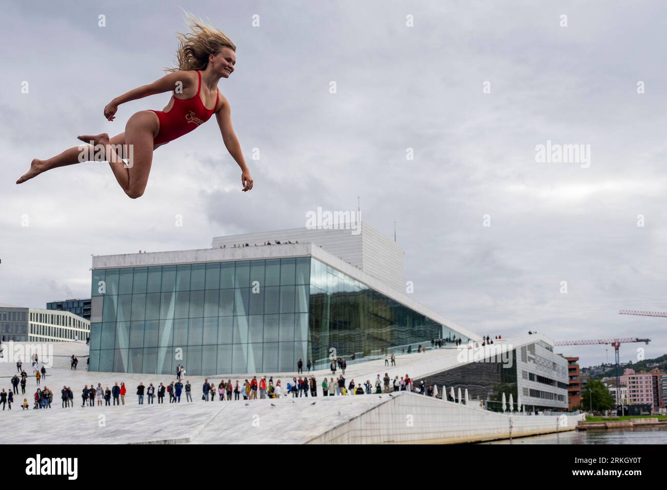 Oslo 20230825.Asbjoerg Nesje from Norway is a participant and trains in ...
