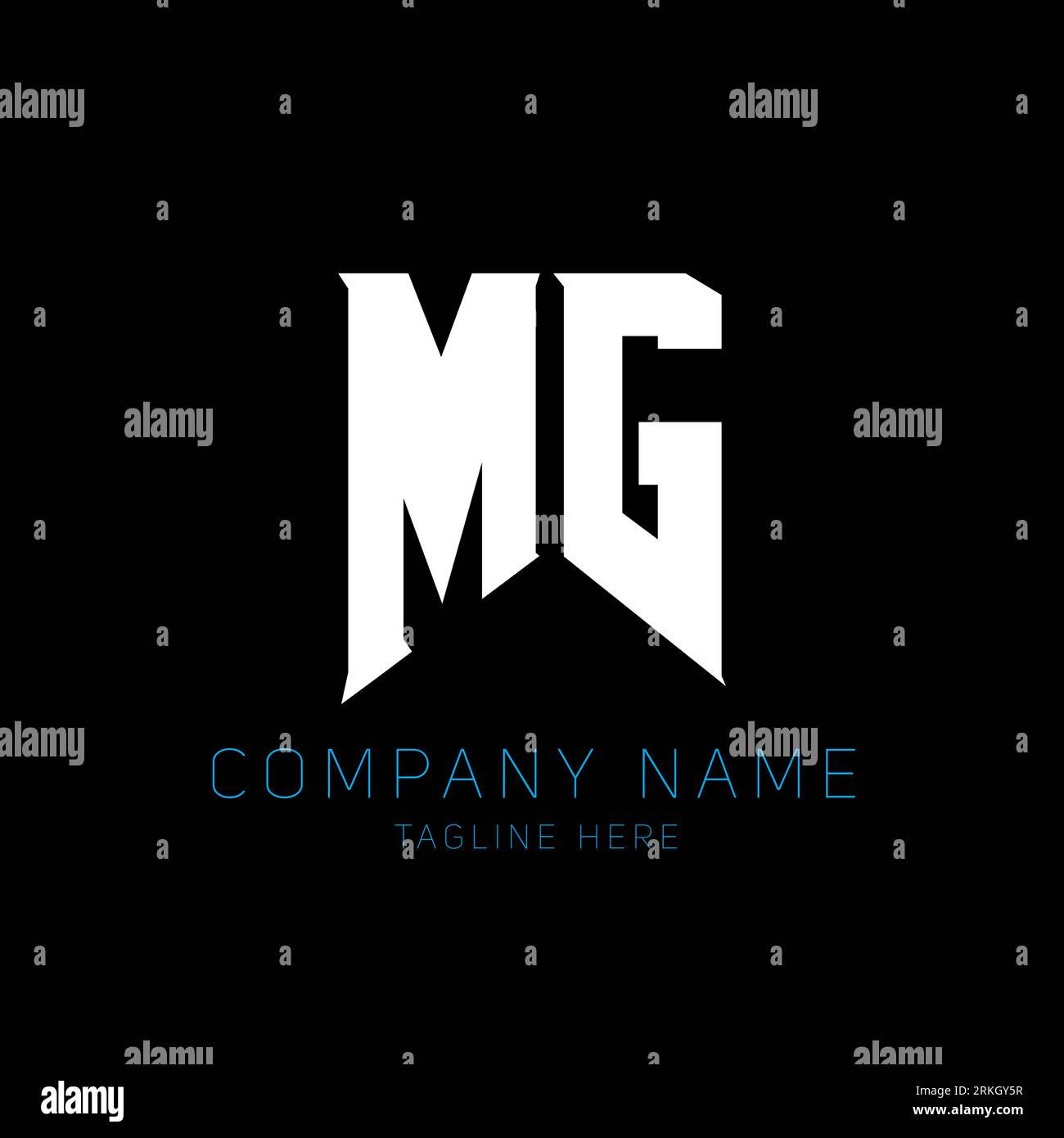 MG Letter Logo Design. Initial letters MG gaming's logo icon for ...