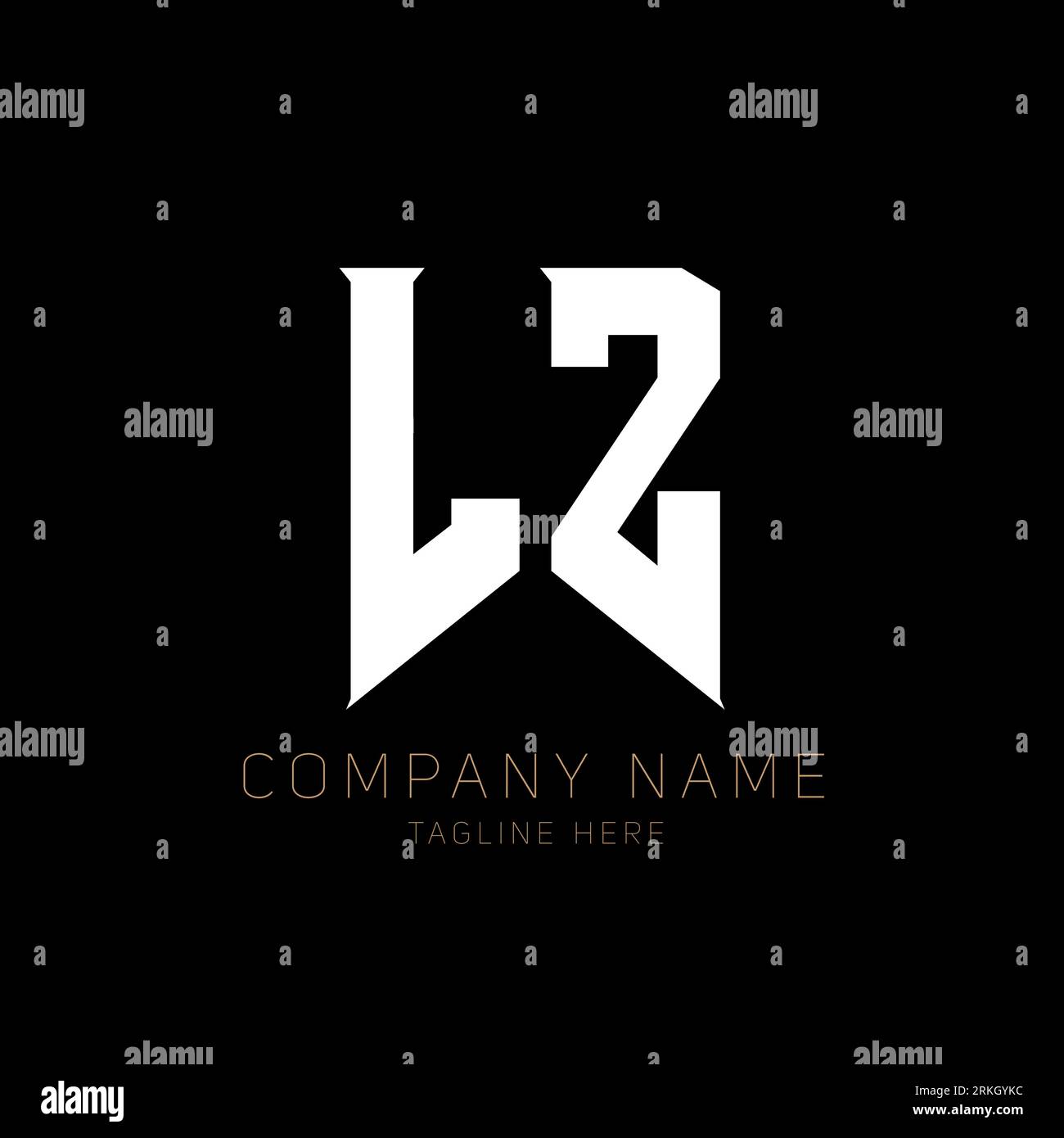LZ Letter Logo Design. Initial letters LZ gaming's logo icon for technology companies. Tech ...