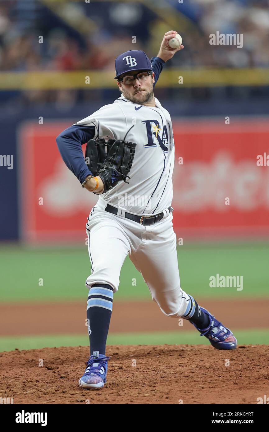 St. Petersburg, FL USA; Tampa Bay Rays relief pitcher Josh Fleming (19 ...
