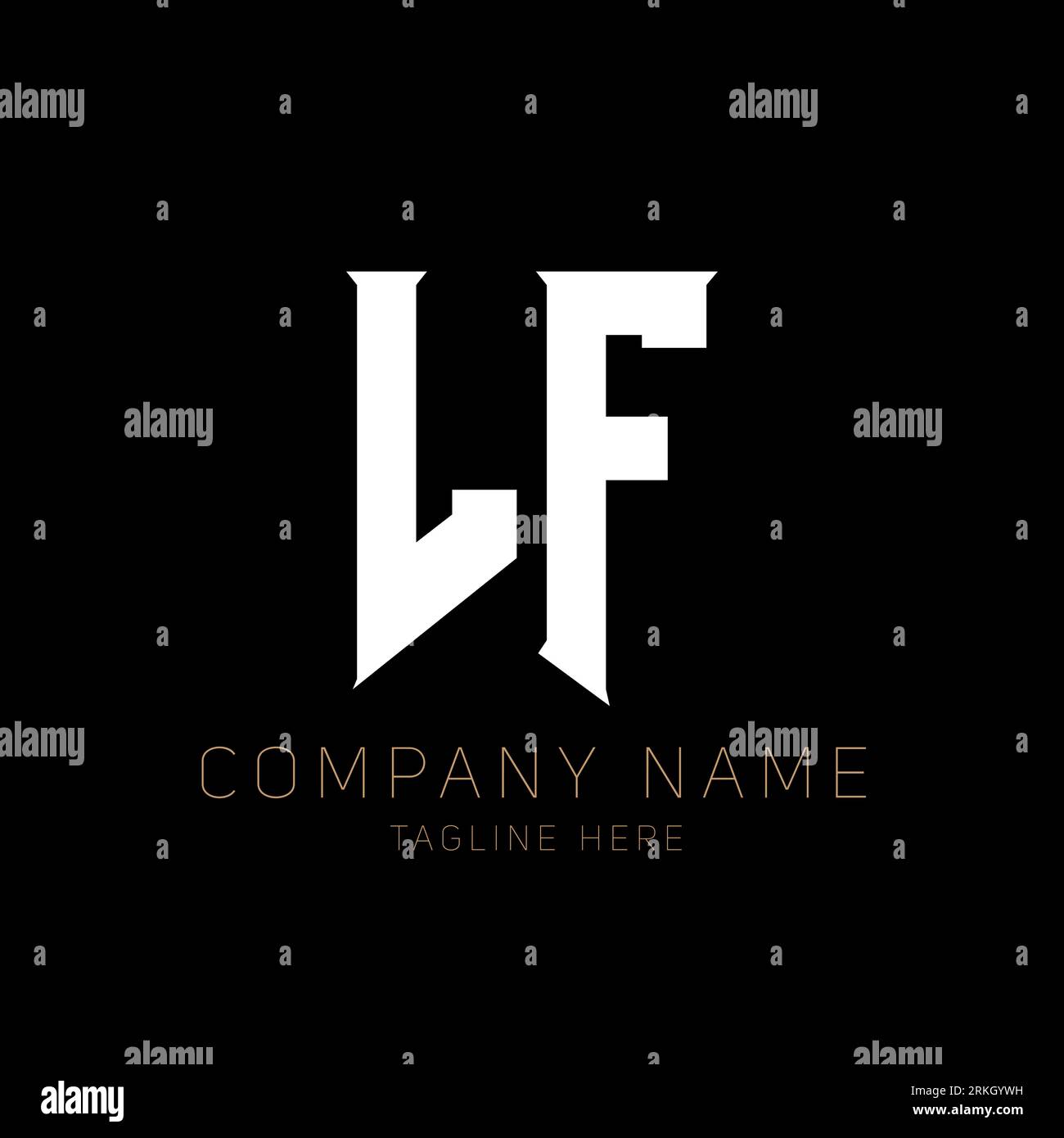LF Letter Logo Design. Initial letters LF gaming's logo icon for ...