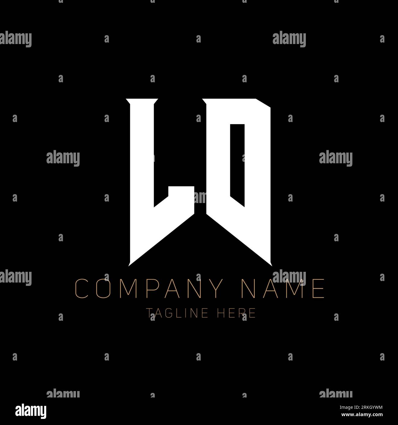LD Letter Logo Design. Initial letters LD gaming's logo icon for ...