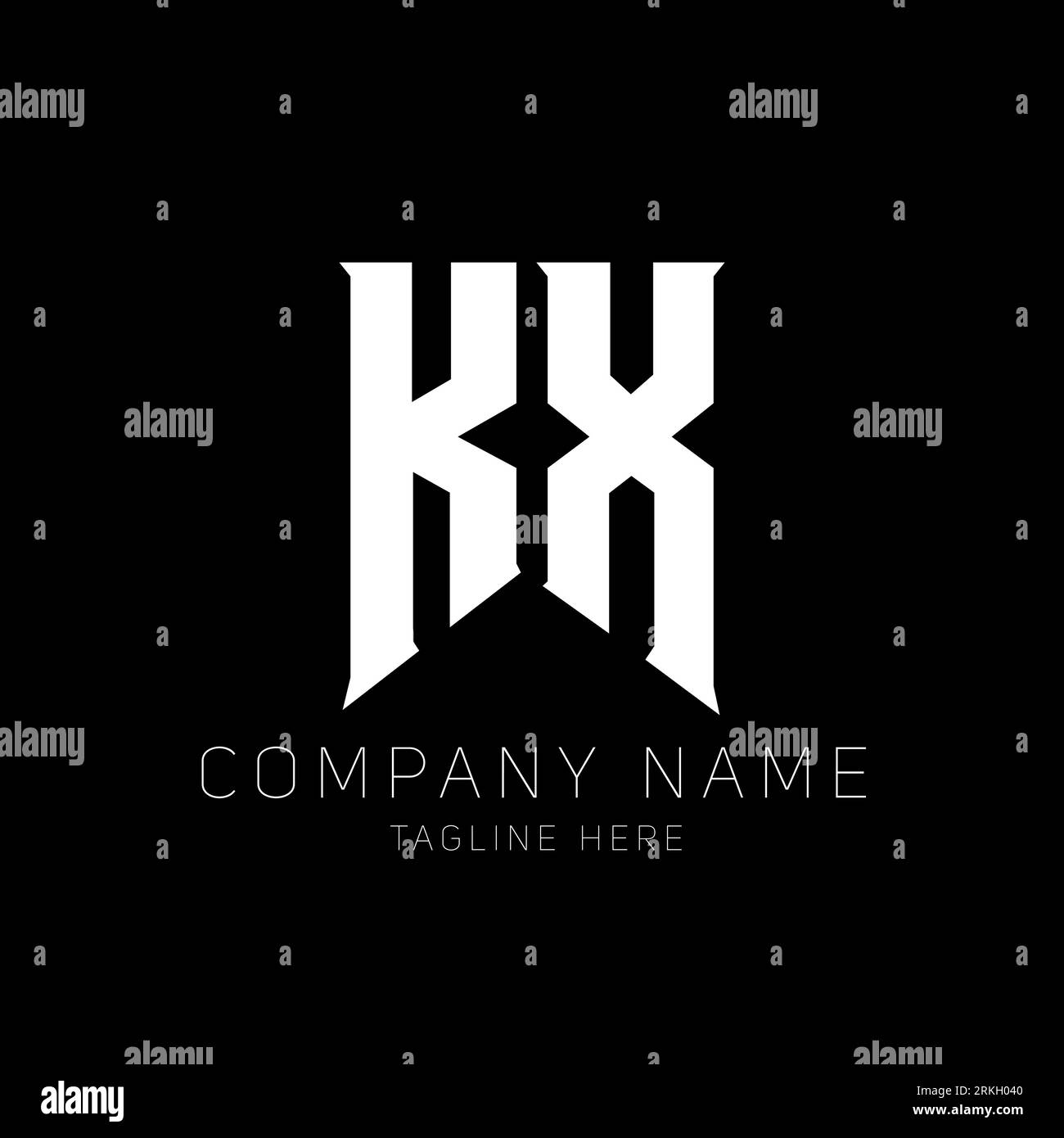 KX Letter Logo Design. Initial letters KX gaming's logo icon for ...