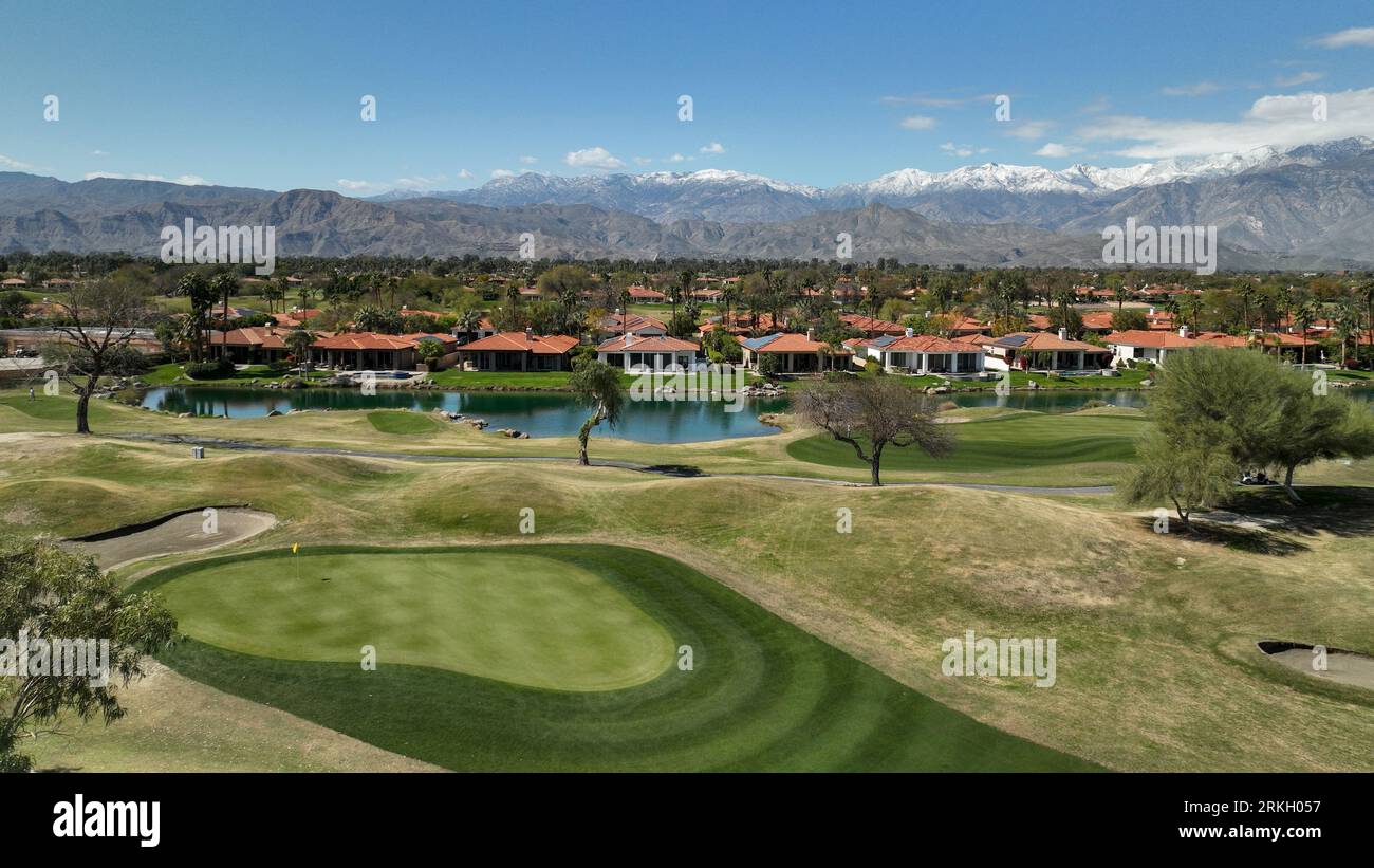 An aerial view of the Stonewall Golfers Golf Course in California Stock ...