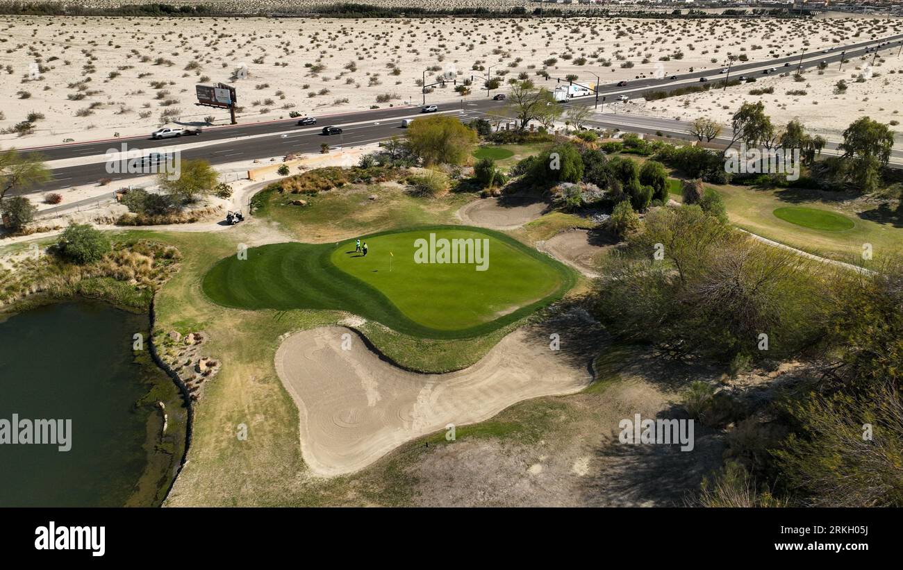 An aerial view of the Stonewall Golfers Golf Course in California Stock ...