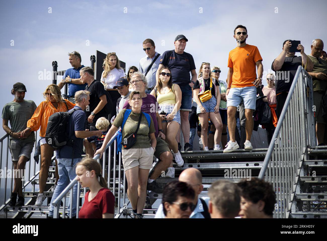 AMSTERDAM - Visitors around the Zandvoort circuit during free practice ...