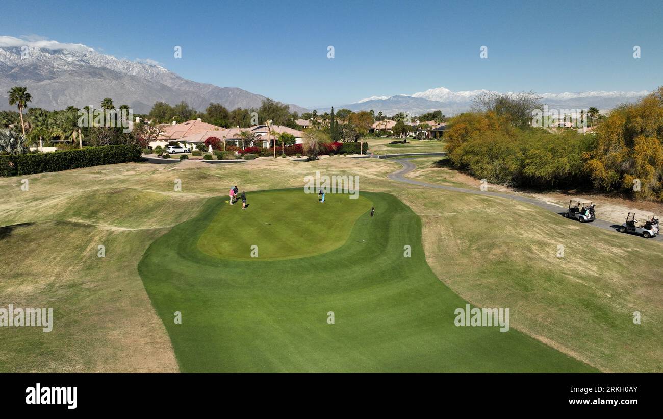 An aerial view of the Stonewall Golfers Golf Course in California Stock ...