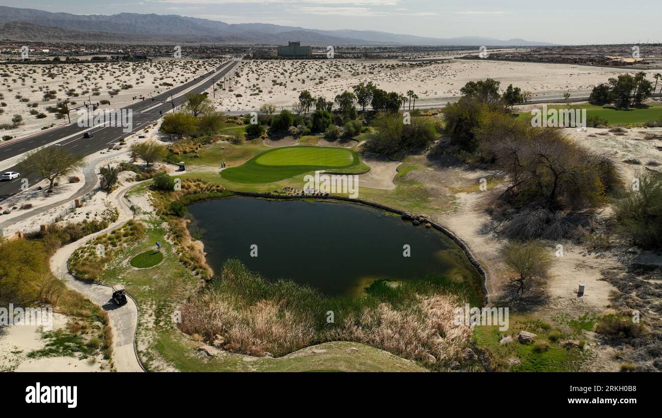 An aerial view of the Stonewall Golfers Golf Course in California Stock ...