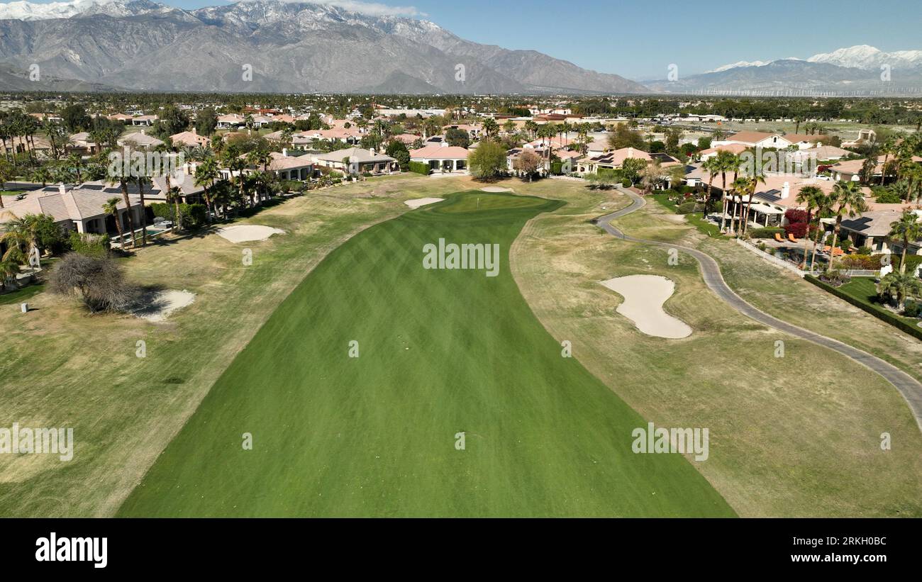 An aerial view of the Stonewall Golfers Golf Course in California Stock ...