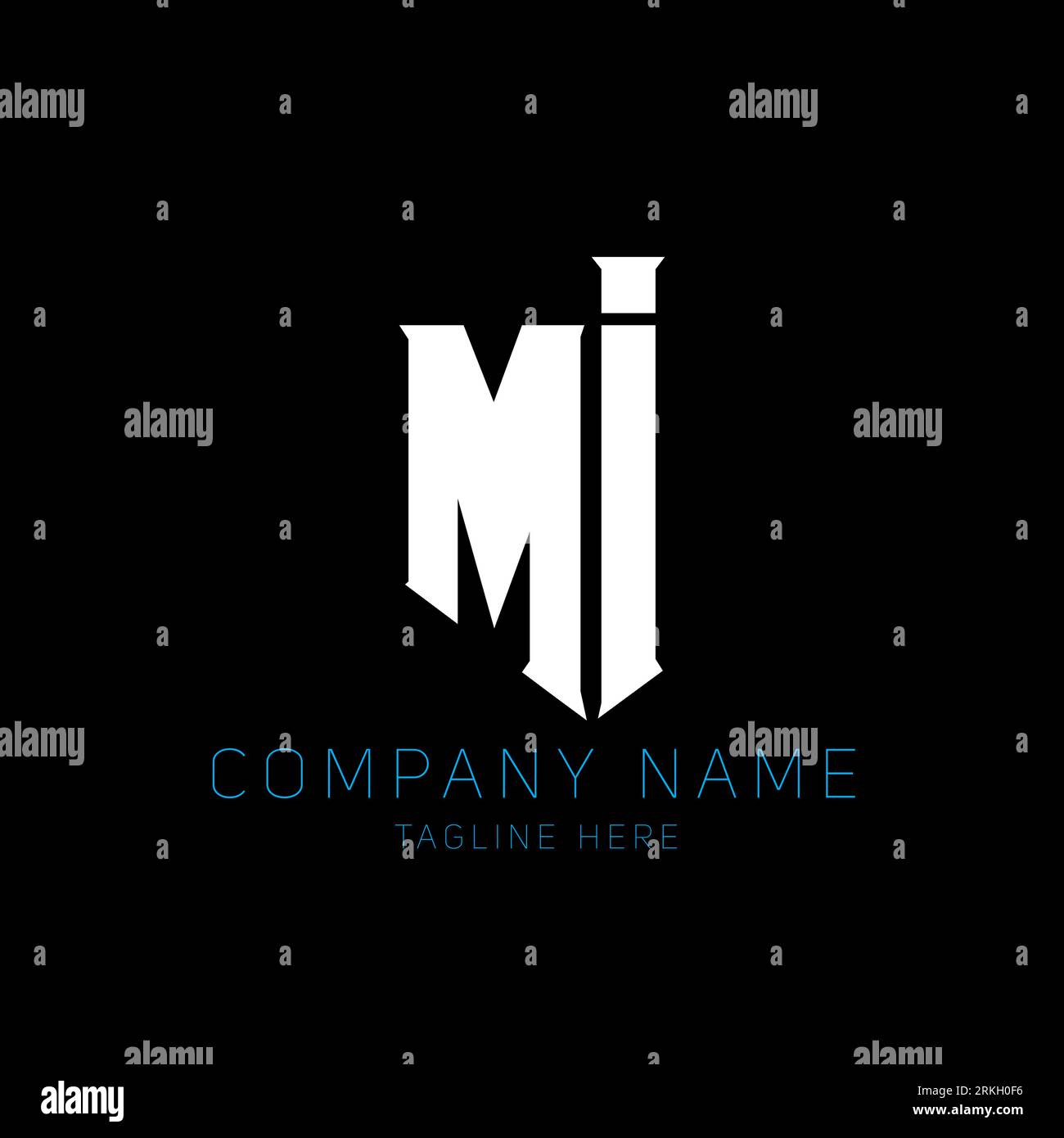 MI Letter Logo Design. Initial letters MI gaming's logo icon for ...