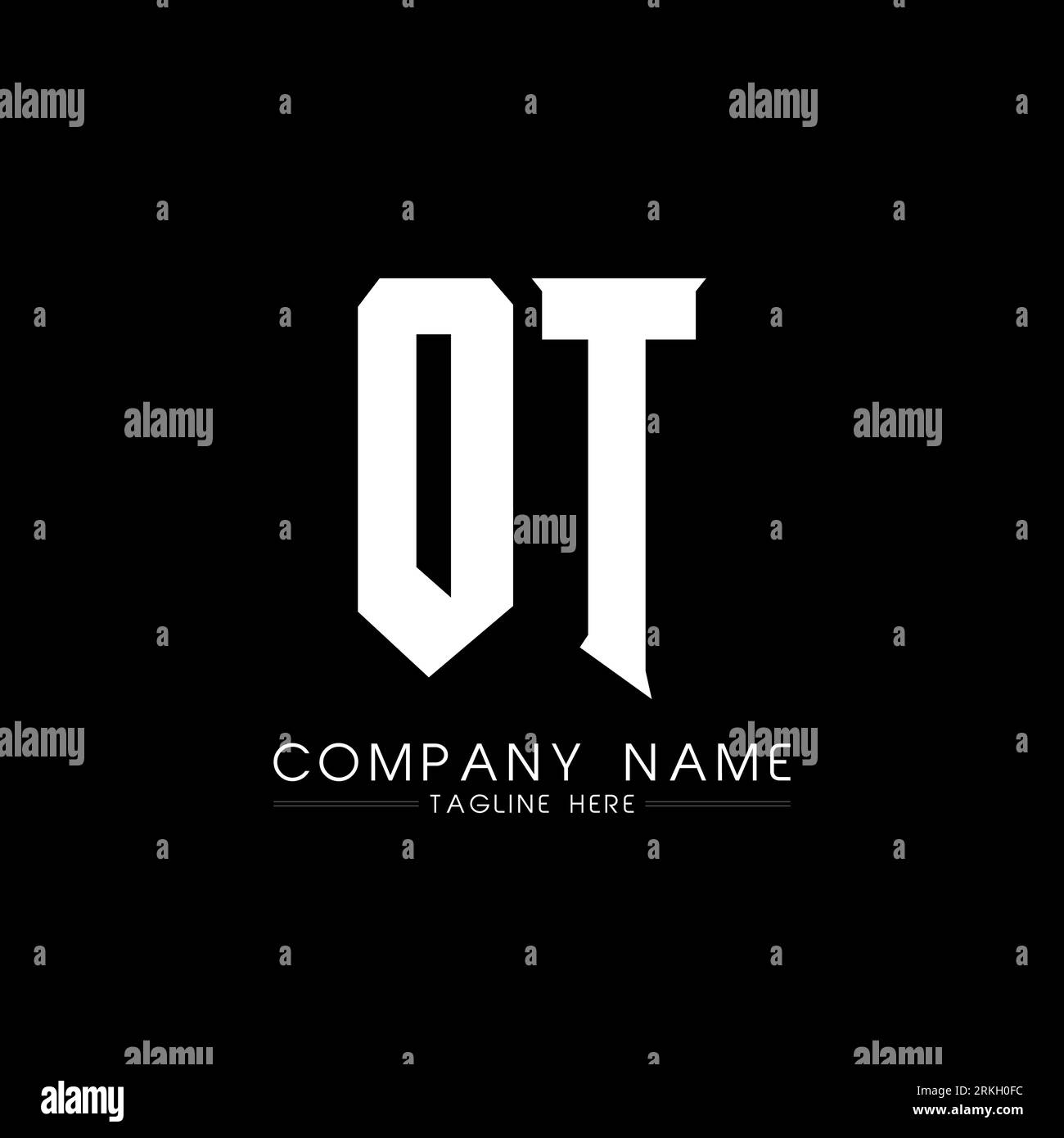 OT Letter Logo Design. Initial letters OT gaming's logo icon for ...