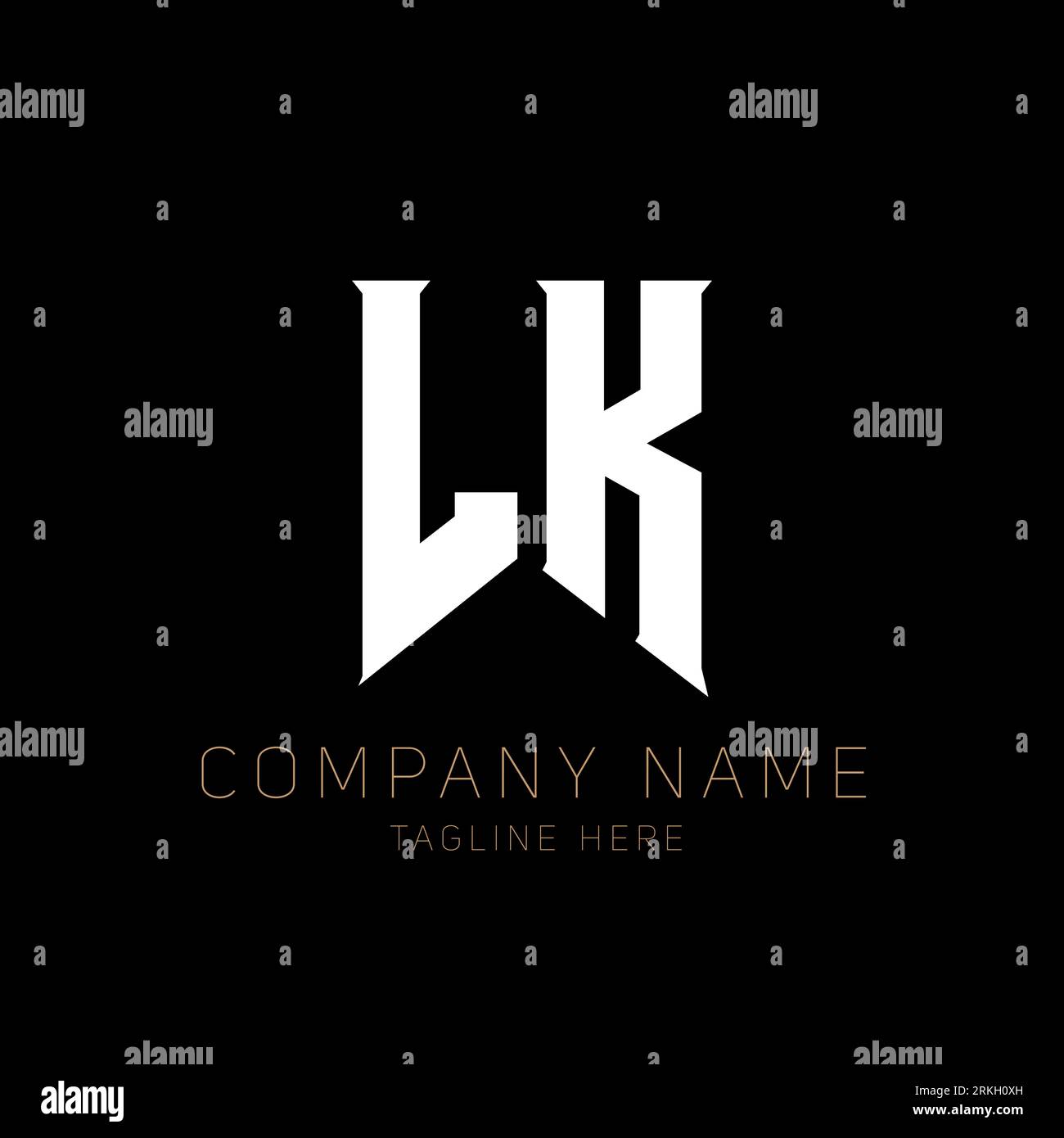 LK Letter Logo Design. Initial letters LK gaming's logo icon for ...