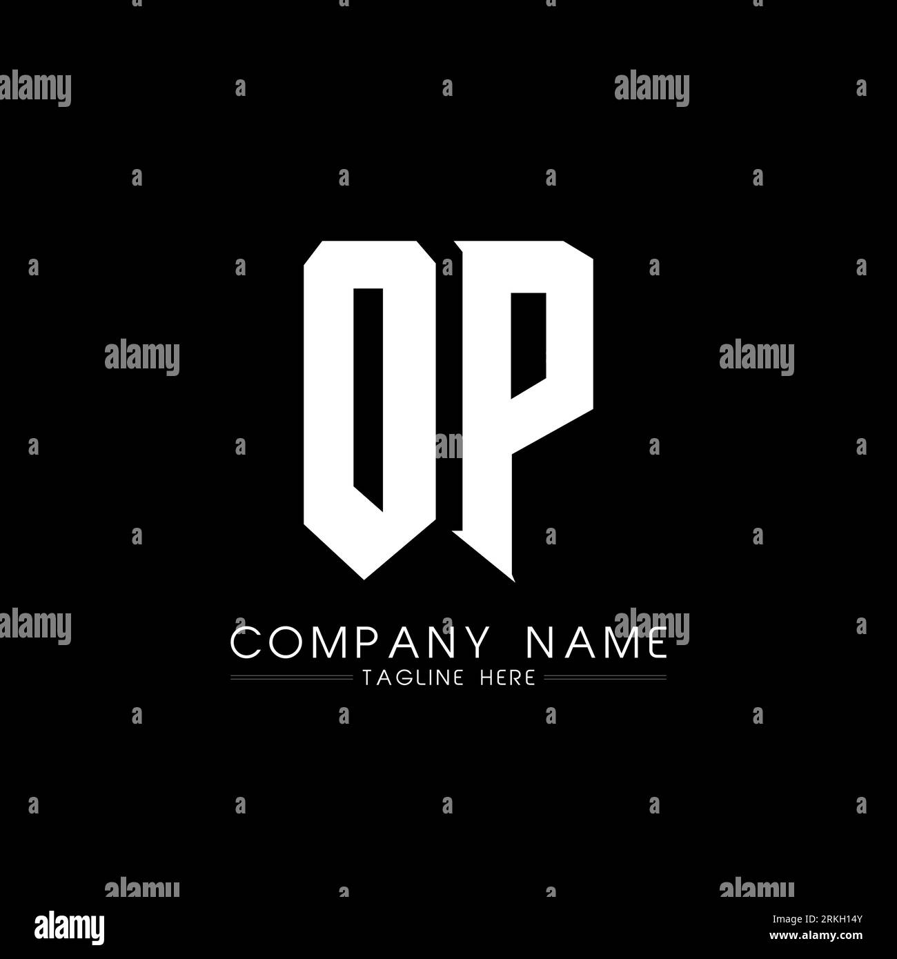 OP Letter Logo Design. Initial letters OP gaming's logo icon for ...