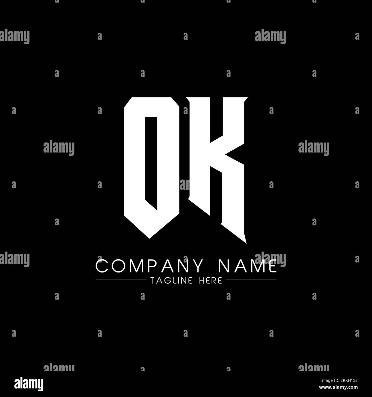 Ok minimal logo hi-res stock photography and images - Alamy