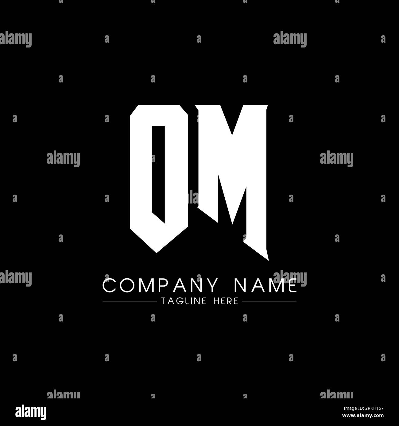 OM Letter Logo Design. Initial letters OM gaming's logo icon for ...