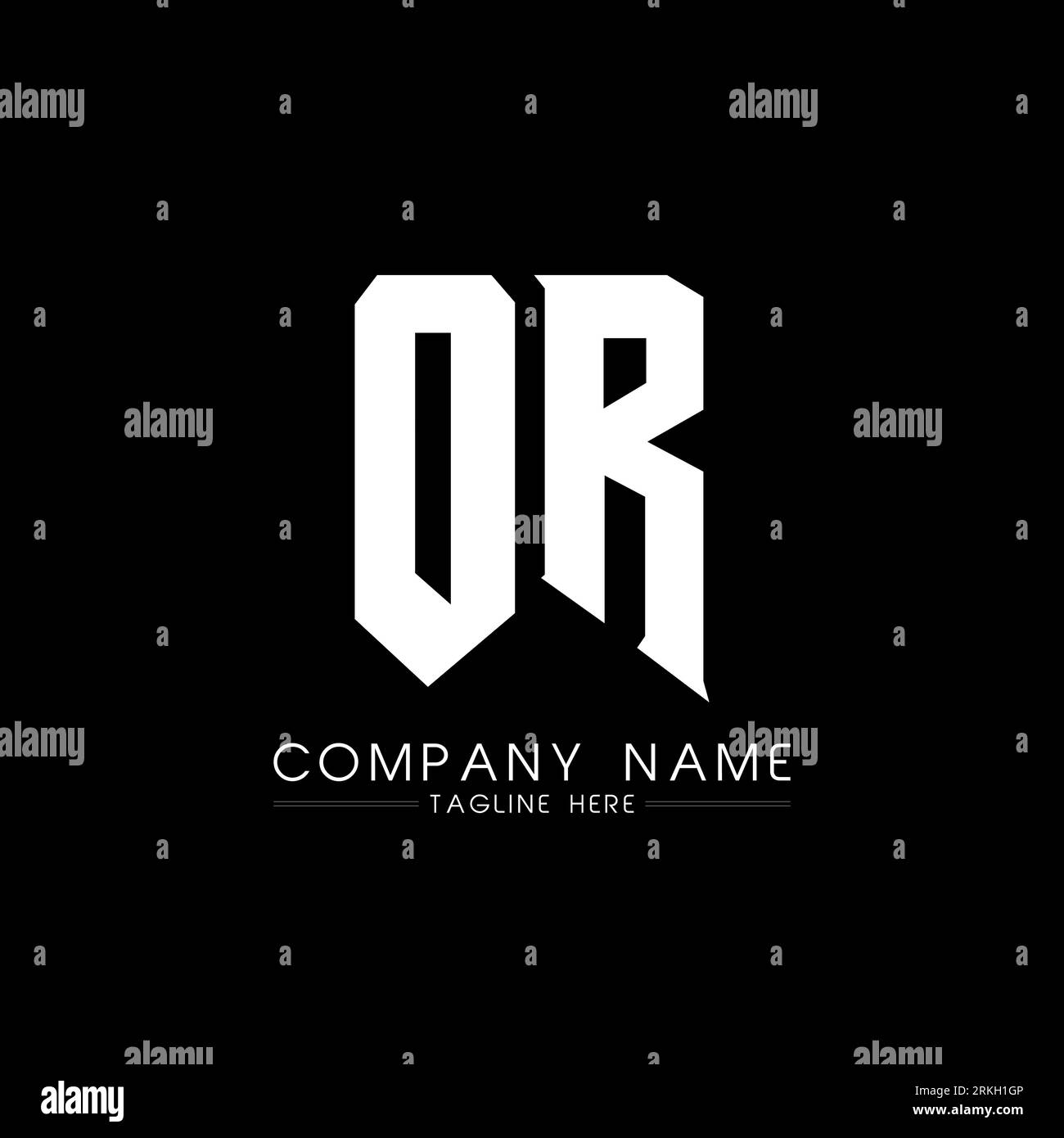 OR Letter Logo Design. Initial letters OR gaming's logo icon for ...