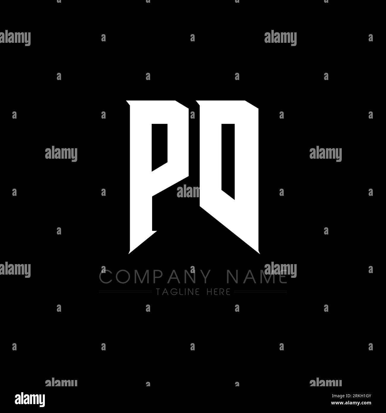 PD Letter Logo Design. Initial letters PD gaming's logo icon for ...