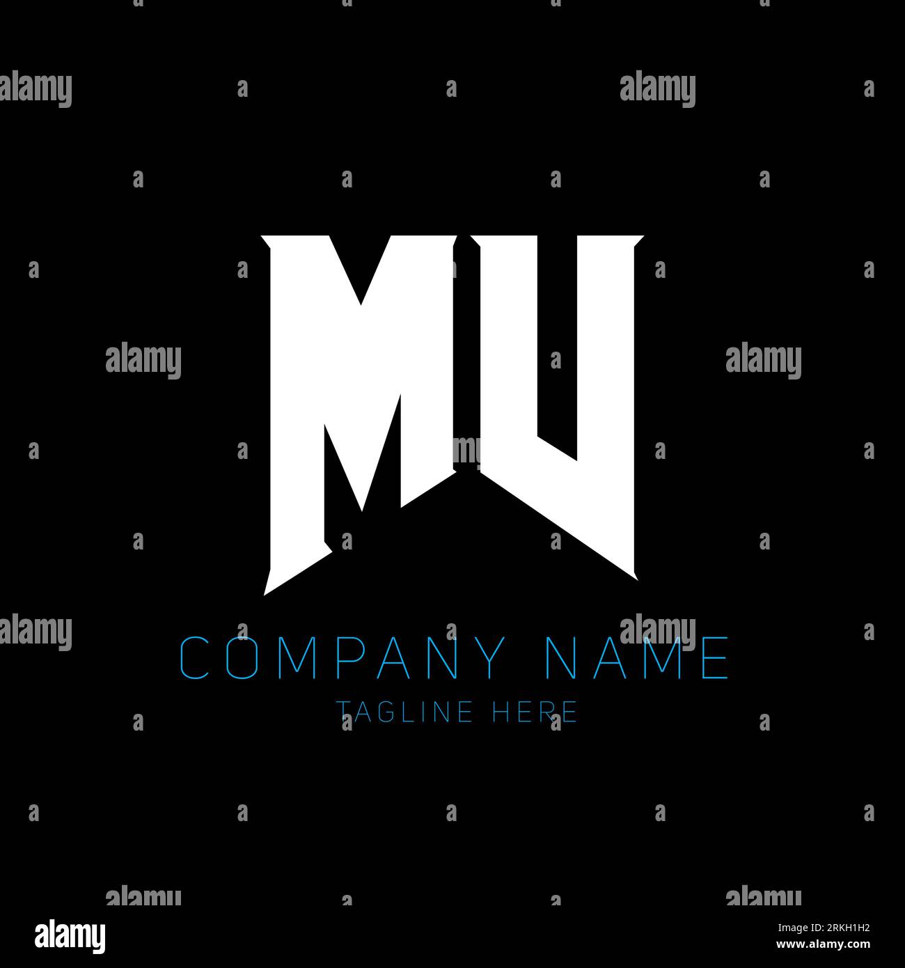 MV Letter Logo Design. Initial letters MV gaming's logo icon for ...