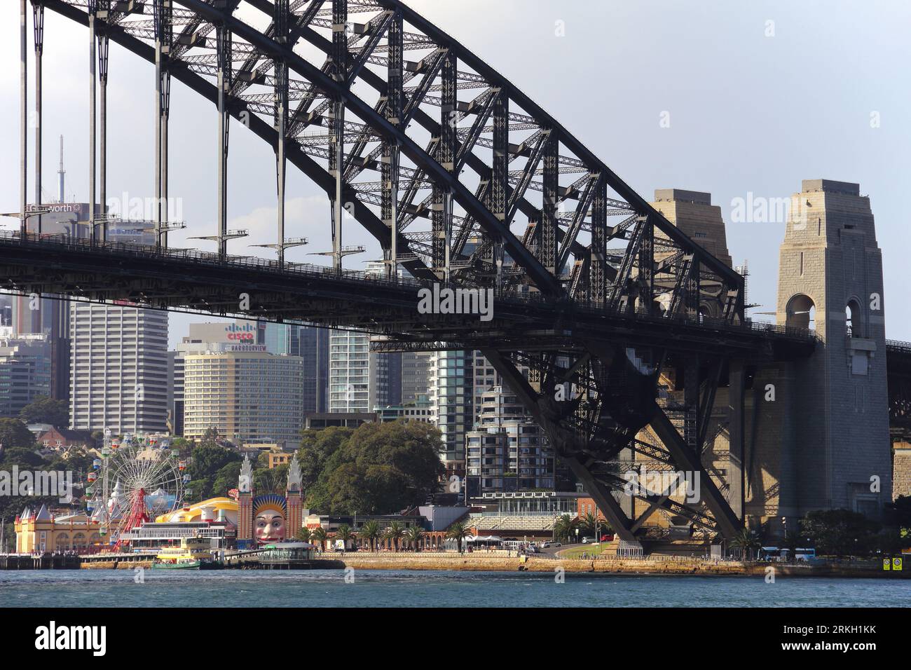 A stunning view of Queen Victoria Harbor Bridge in Sydney, Australia ...