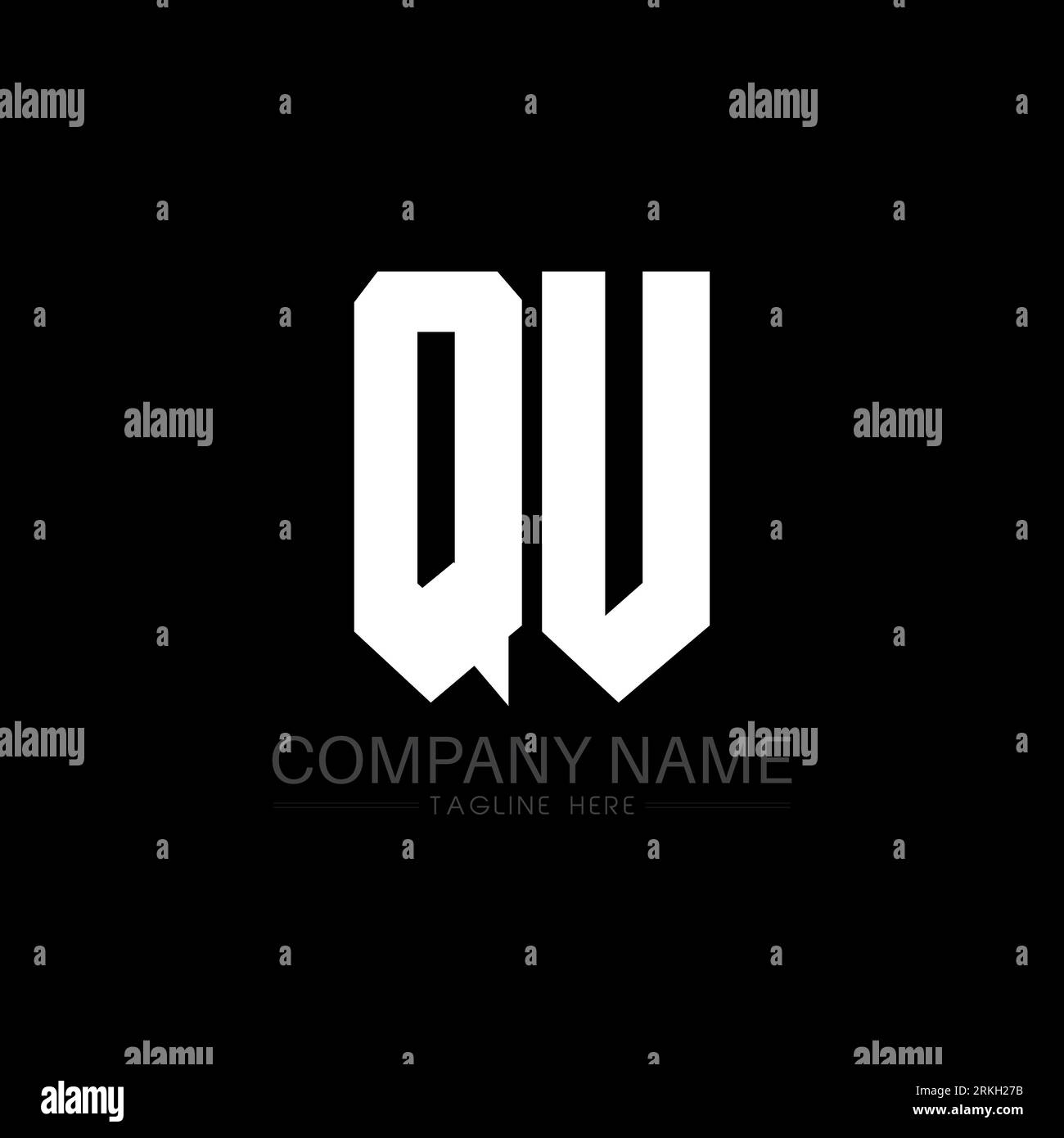 Qu icon Stock Vector Images - Alamy