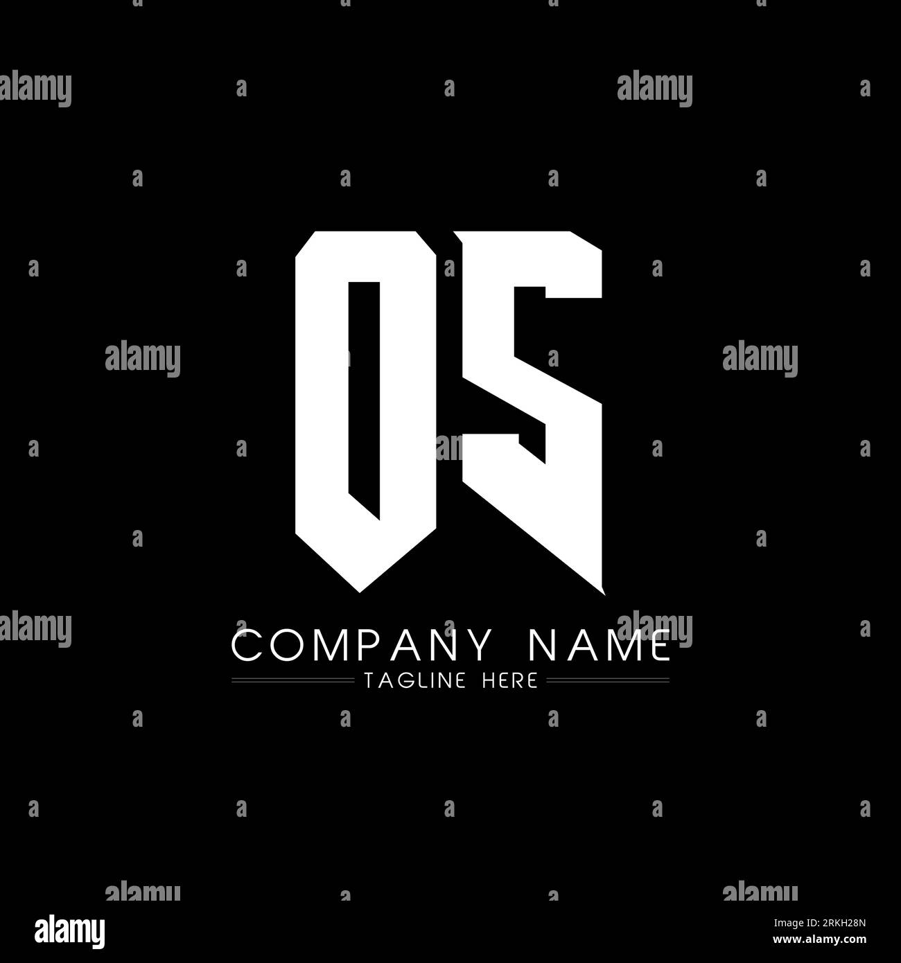 OS Letter Logo Design. Initial letters OS gaming's logo icon for ...