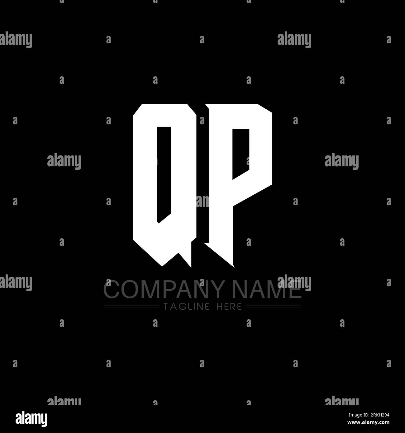 Qp gaming letters Stock Vector Images - Alamy