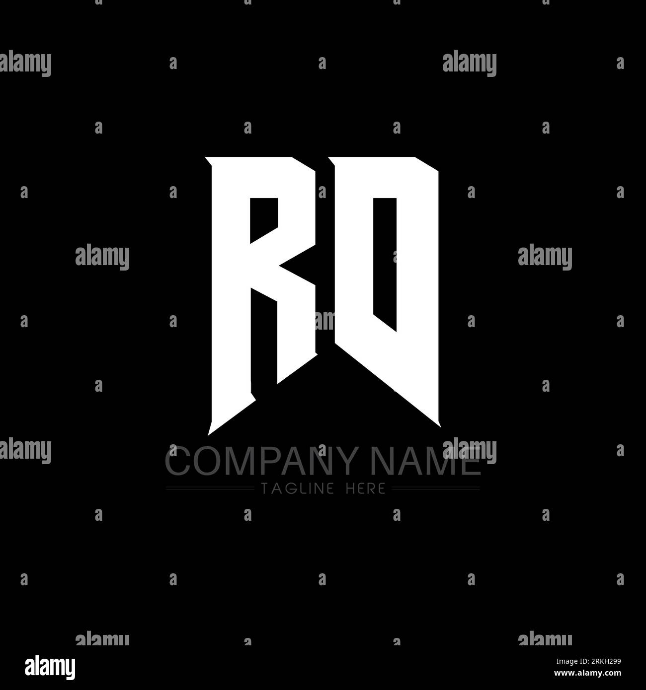 RD Letter Logo Design. Initial letters RD gaming's logo icon for ...