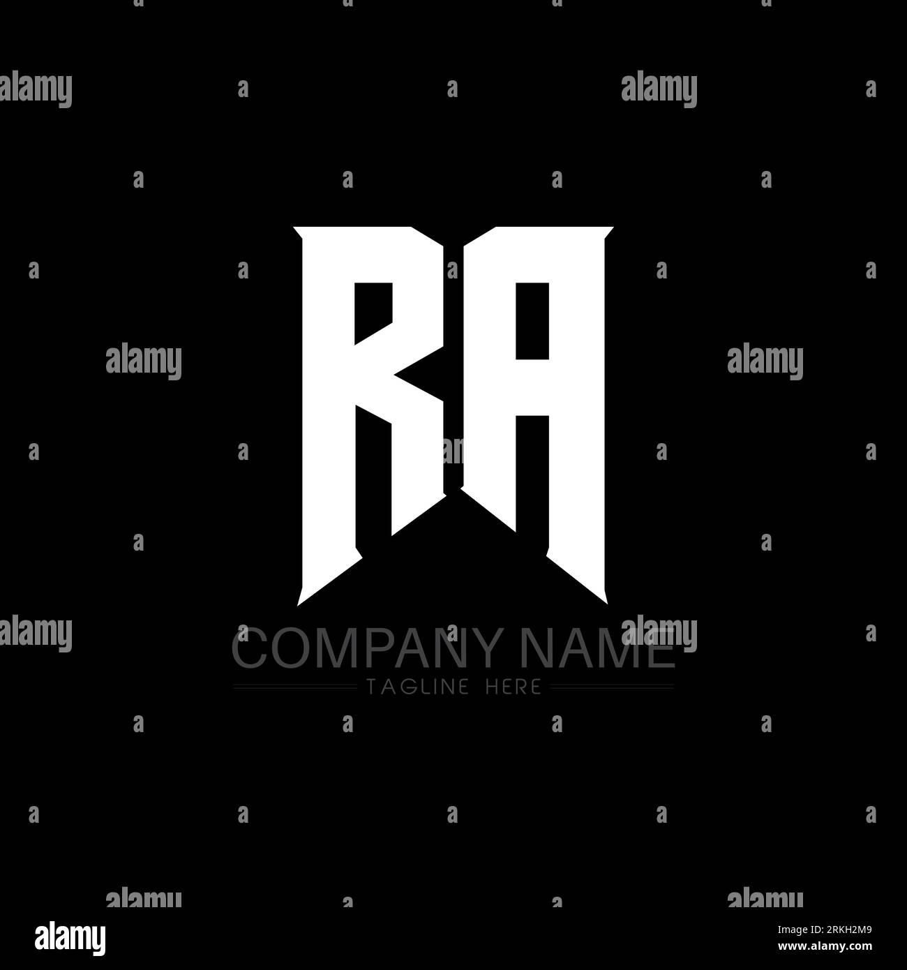 RA Letter Logo Design. Initial letters RA gaming's logo icon for ...