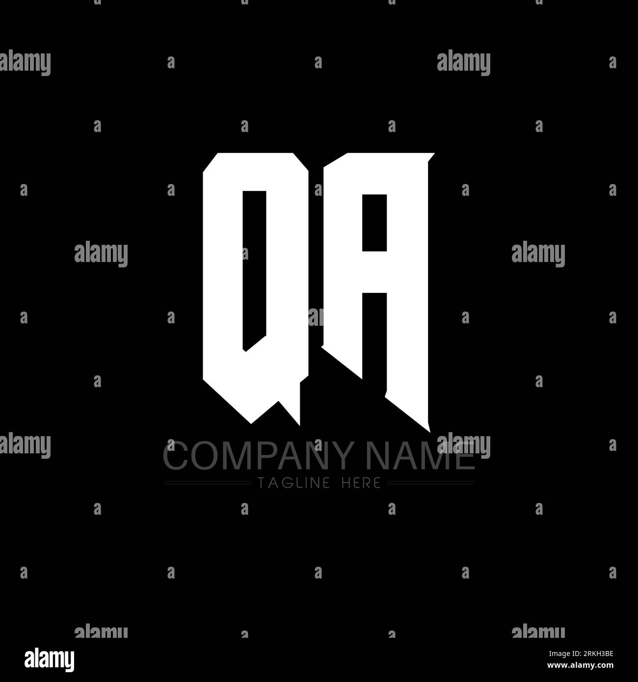 Qa Letter Logo Design Initial Letters Qa Gaming S Logo Icon For