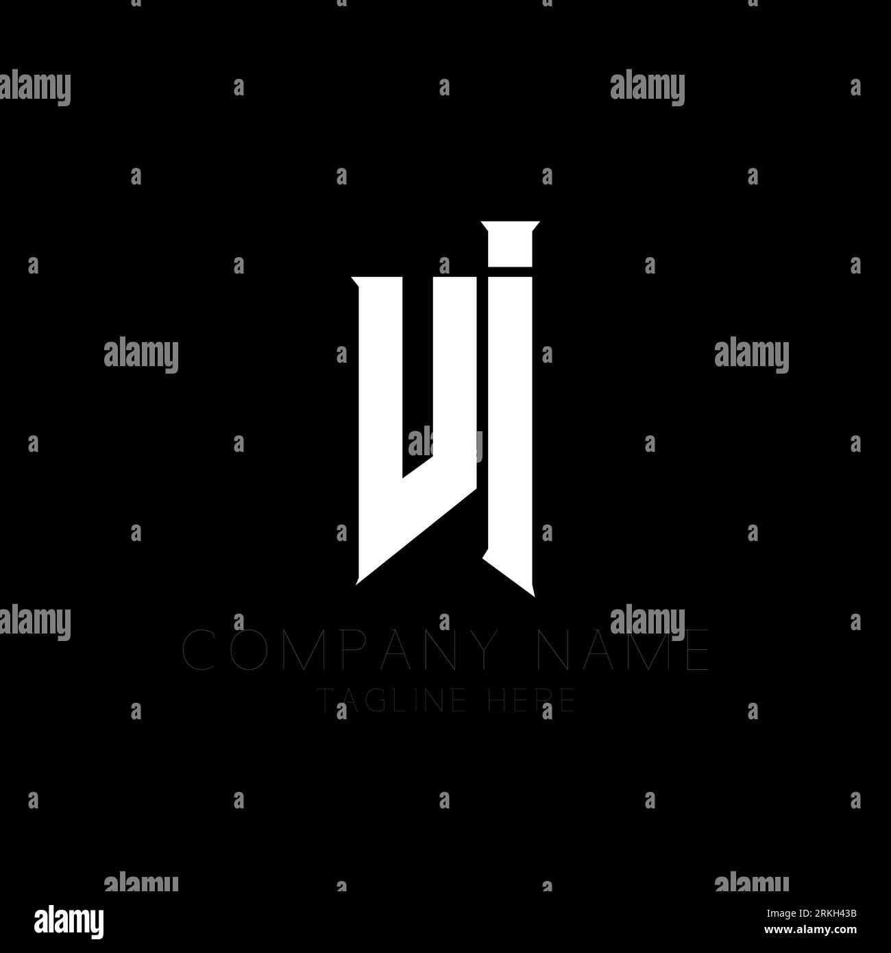 VI Letter Logo Design. Initial letters VI gaming's logo icon for ...