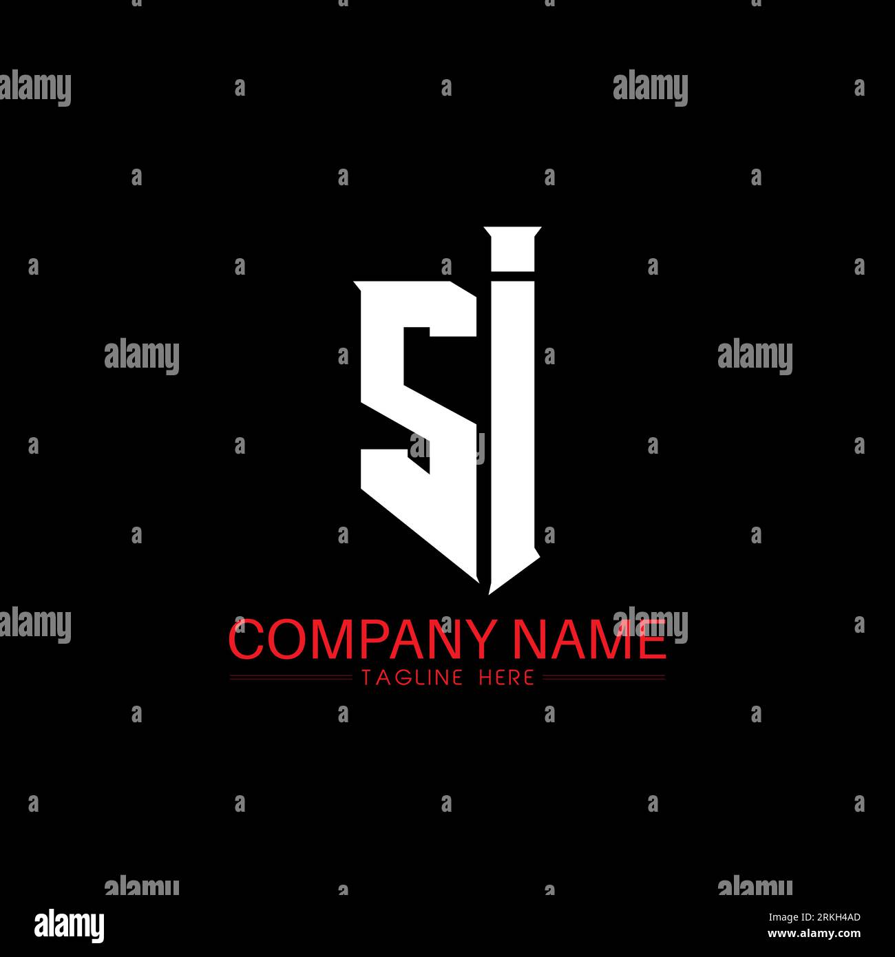 SI Letter Logo Design. Initial letters SI gaming's logo icon for ...