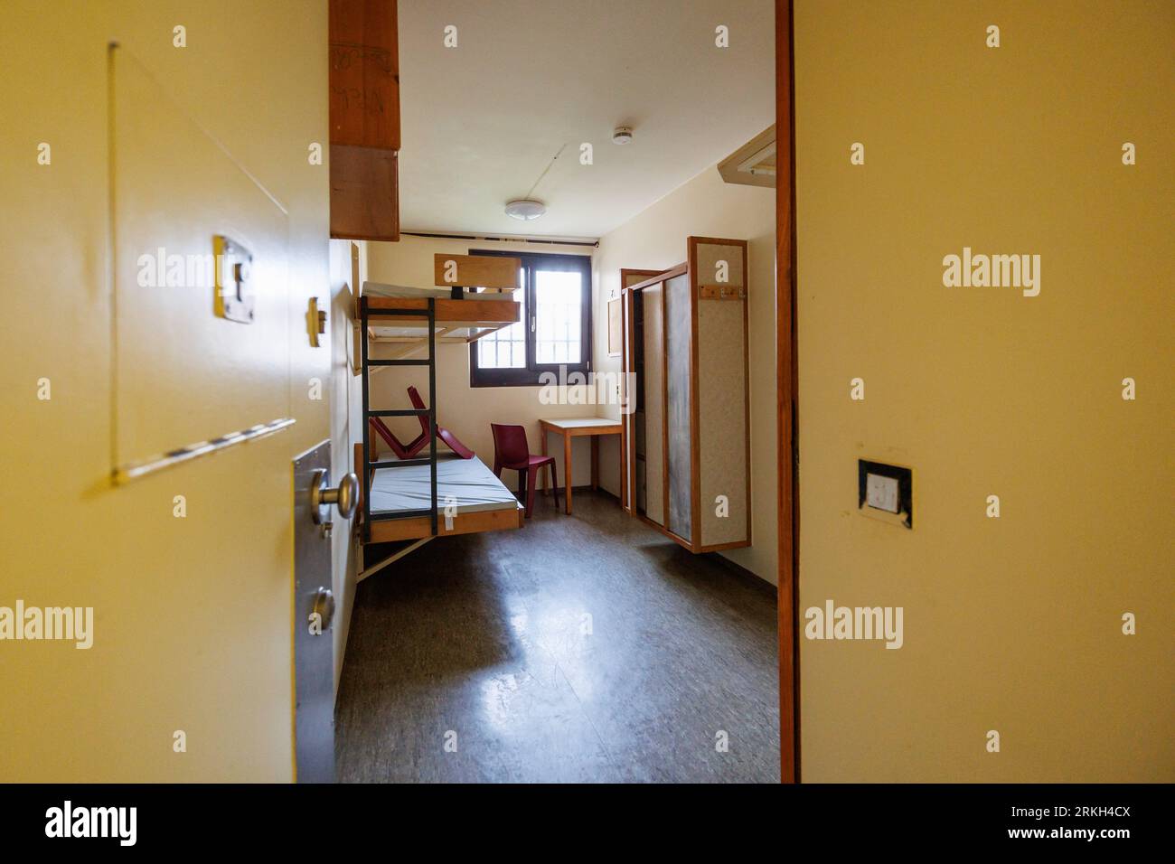 Nuremberg, Germany. 24th Aug, 2023. A look inside a prison cell at ...