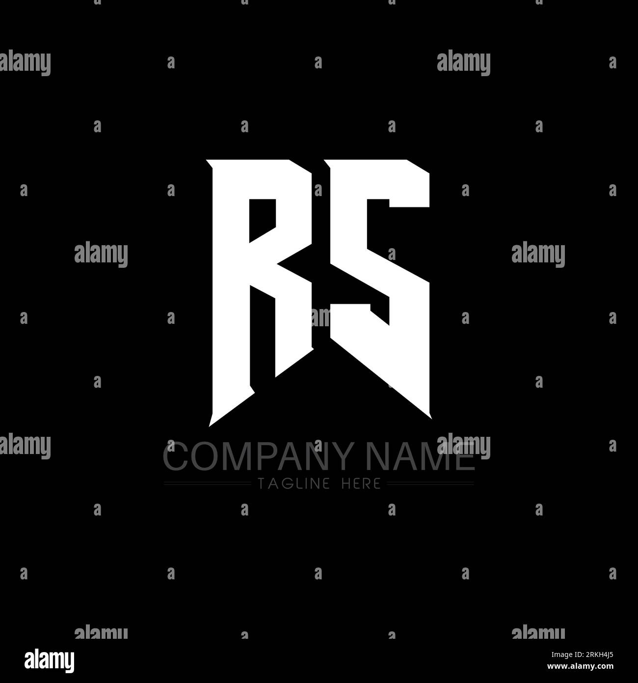 RS Letter Logo Design. Initial letters RS gaming's logo icon for ...
