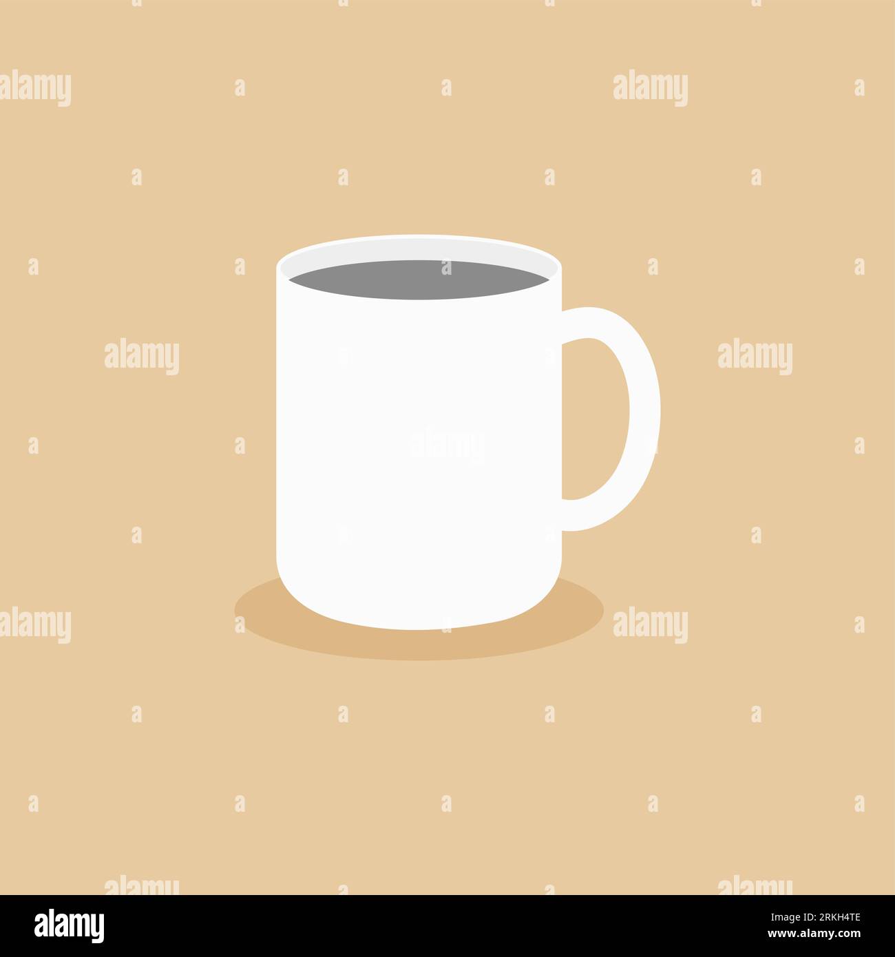 Cup tea coffee decorated Stock Vector Images - Alamy