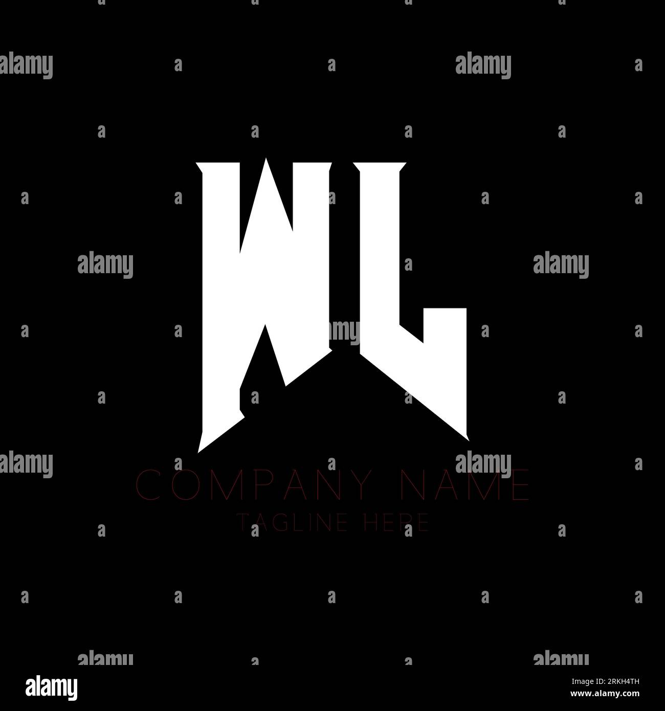 WL Letter Logo Design. Initial letters WL gaming's logo icon for ...