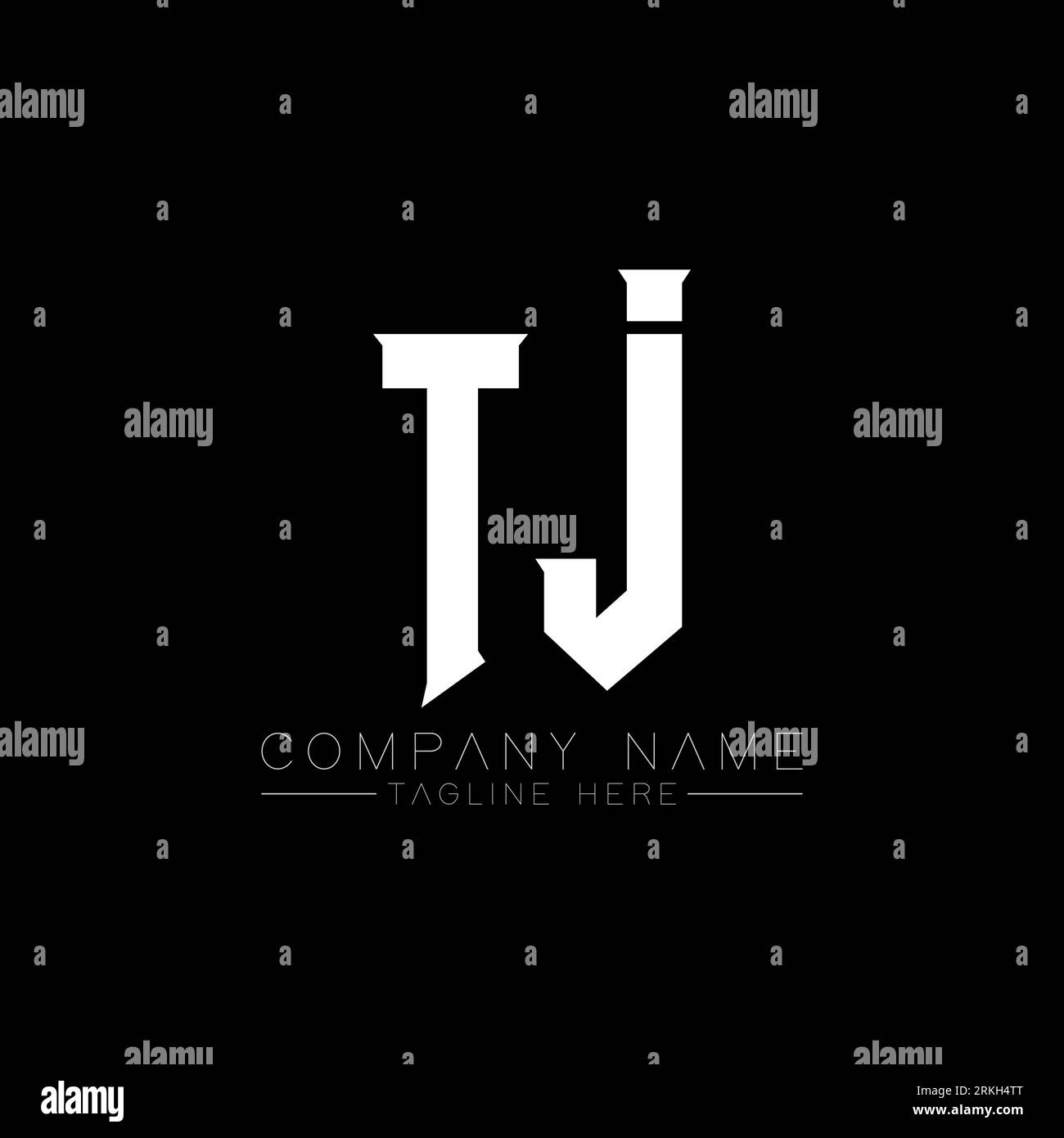 TJ Letter Logo Design. Initial letters TJ gaming's logo icon for ...