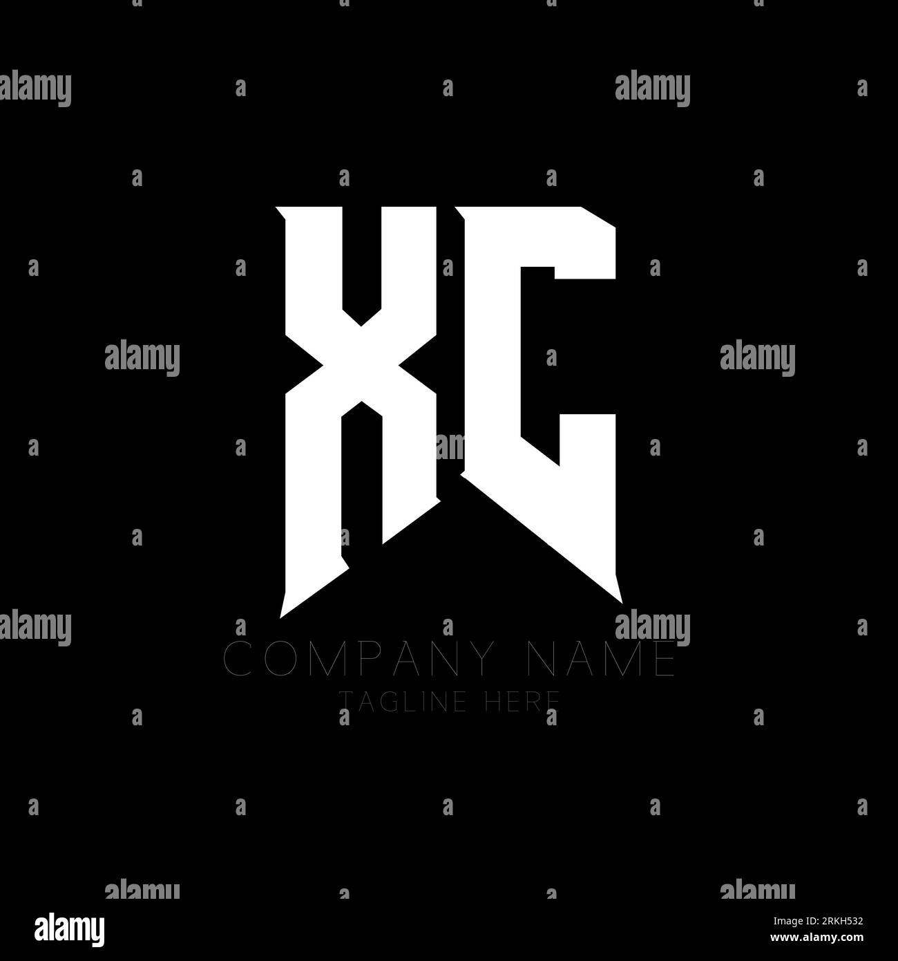 XC Letter Logo Design. Initial letters XC gaming's logo icon for ...