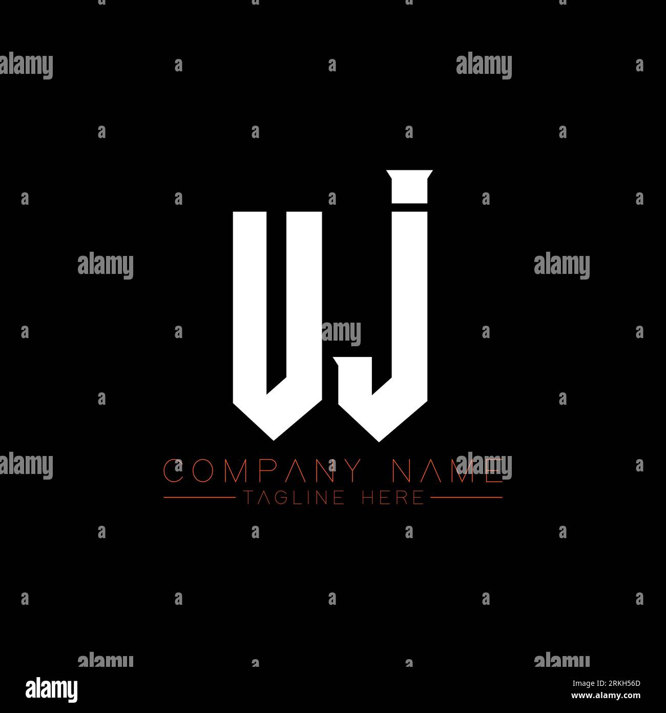 UJ Letter Logo Design. Initial letters UJ gaming's logo icon for ...
