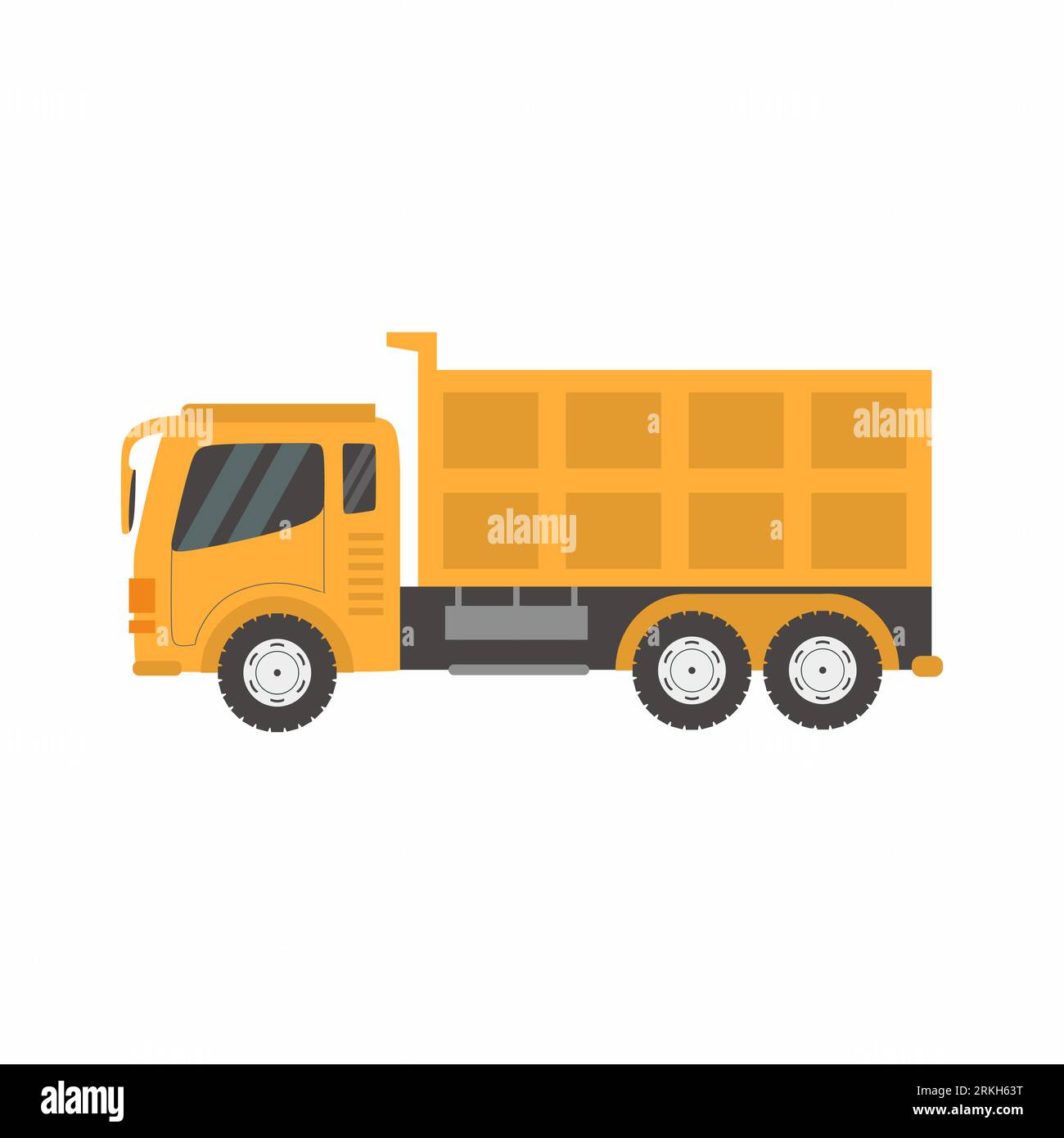 Trintin truck logistic transport vector icon isolated on white ...