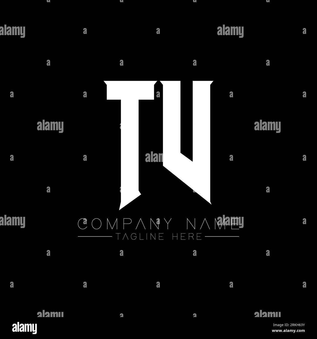 TV Letter Logo Design. Initial letters TV gaming's logo icon for ...
