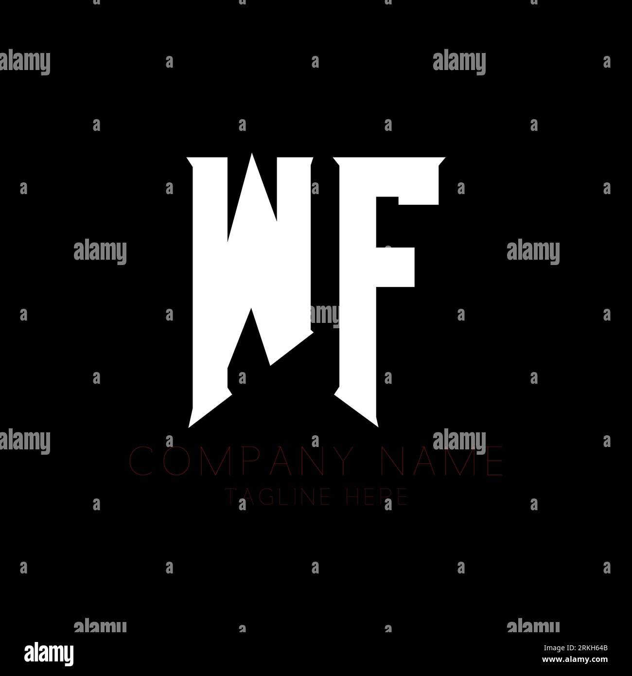 Wf gaming letters Stock Vector Images - Alamy