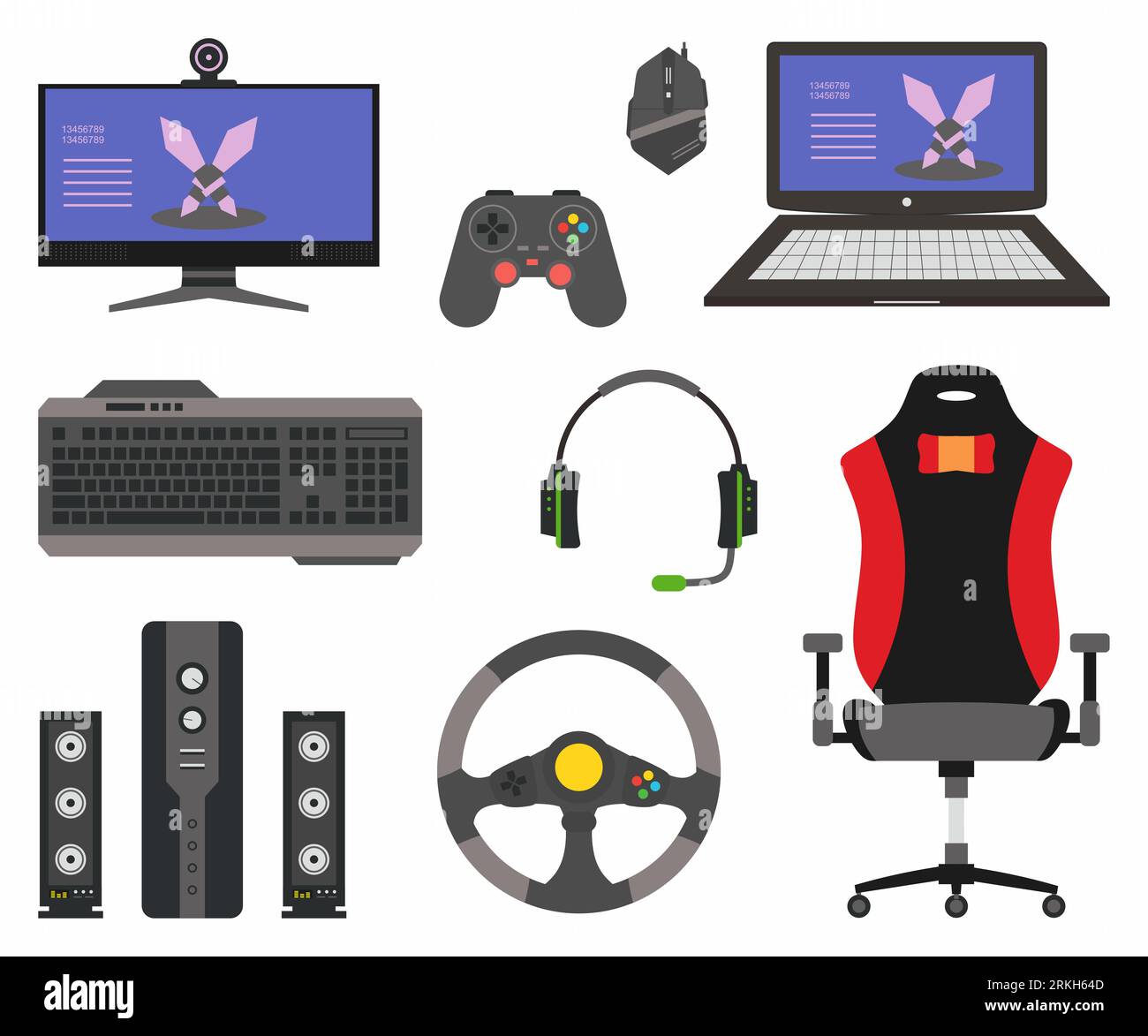 Device assortment Stock Vector Images - Alamy